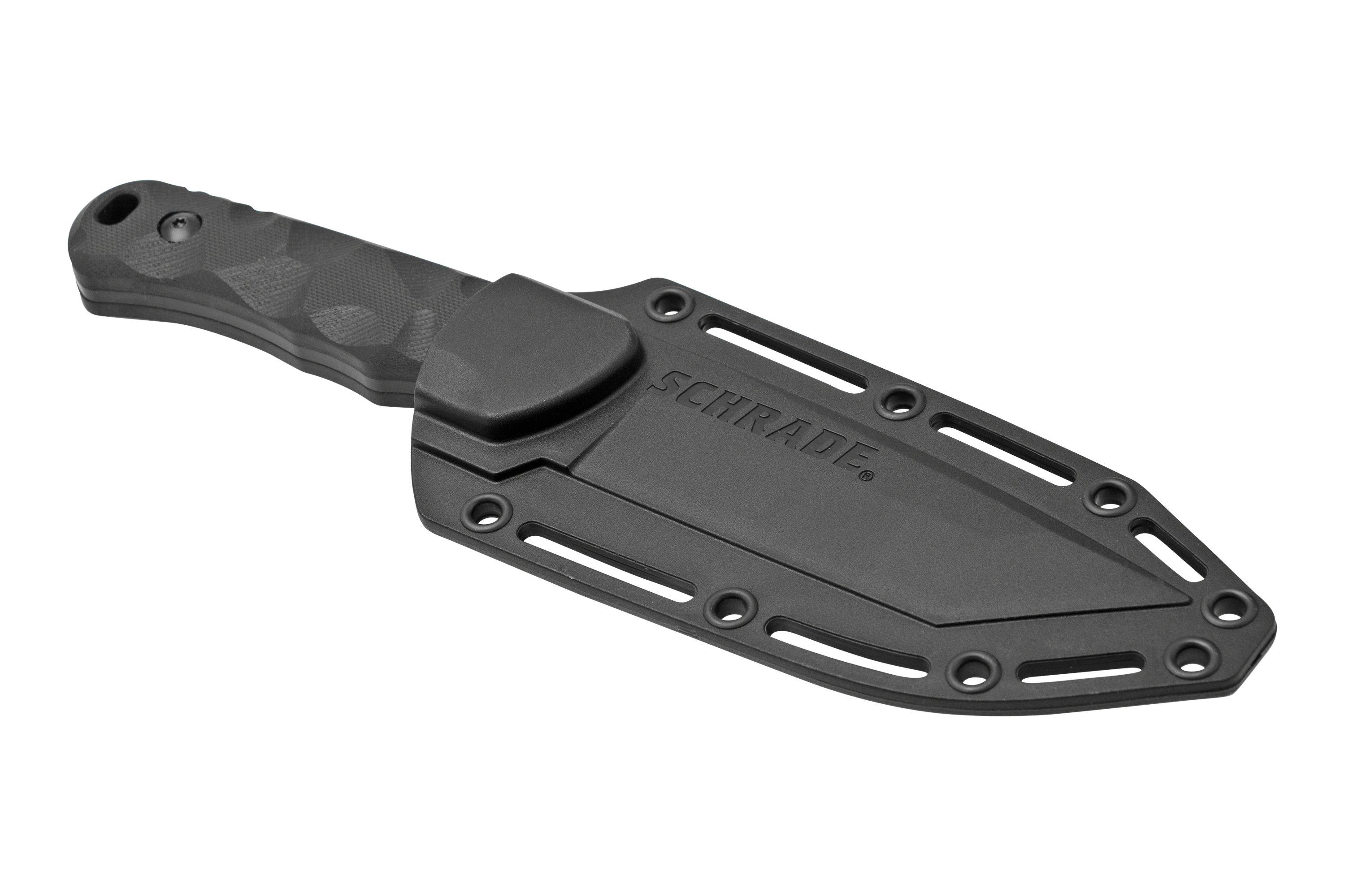 Schrade Regime 1182619, black fixed knife | Advantageously shopping at ...