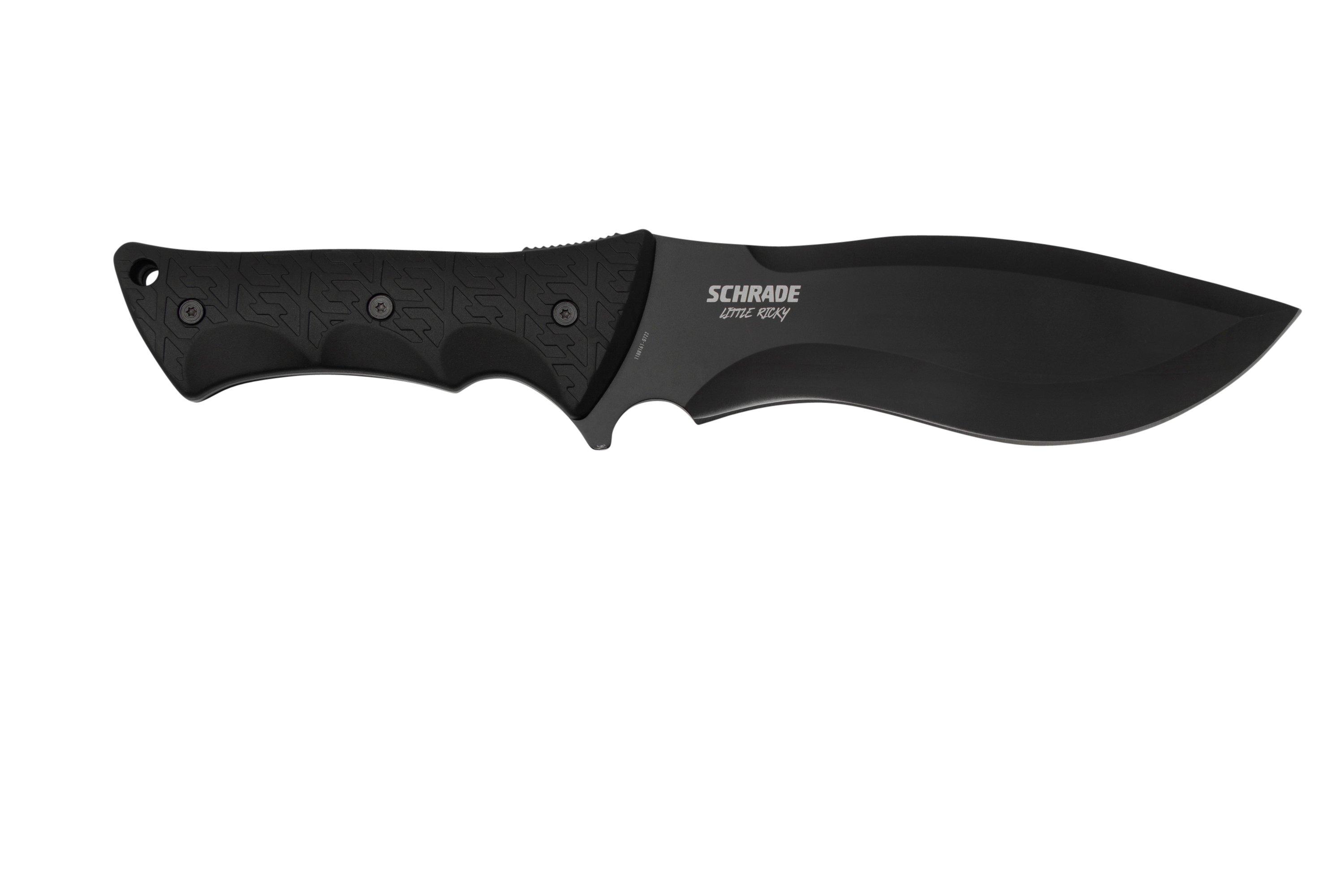 Schrade Little Ricky 65MN, 650911 coltello da sopravvivenza, nero ...