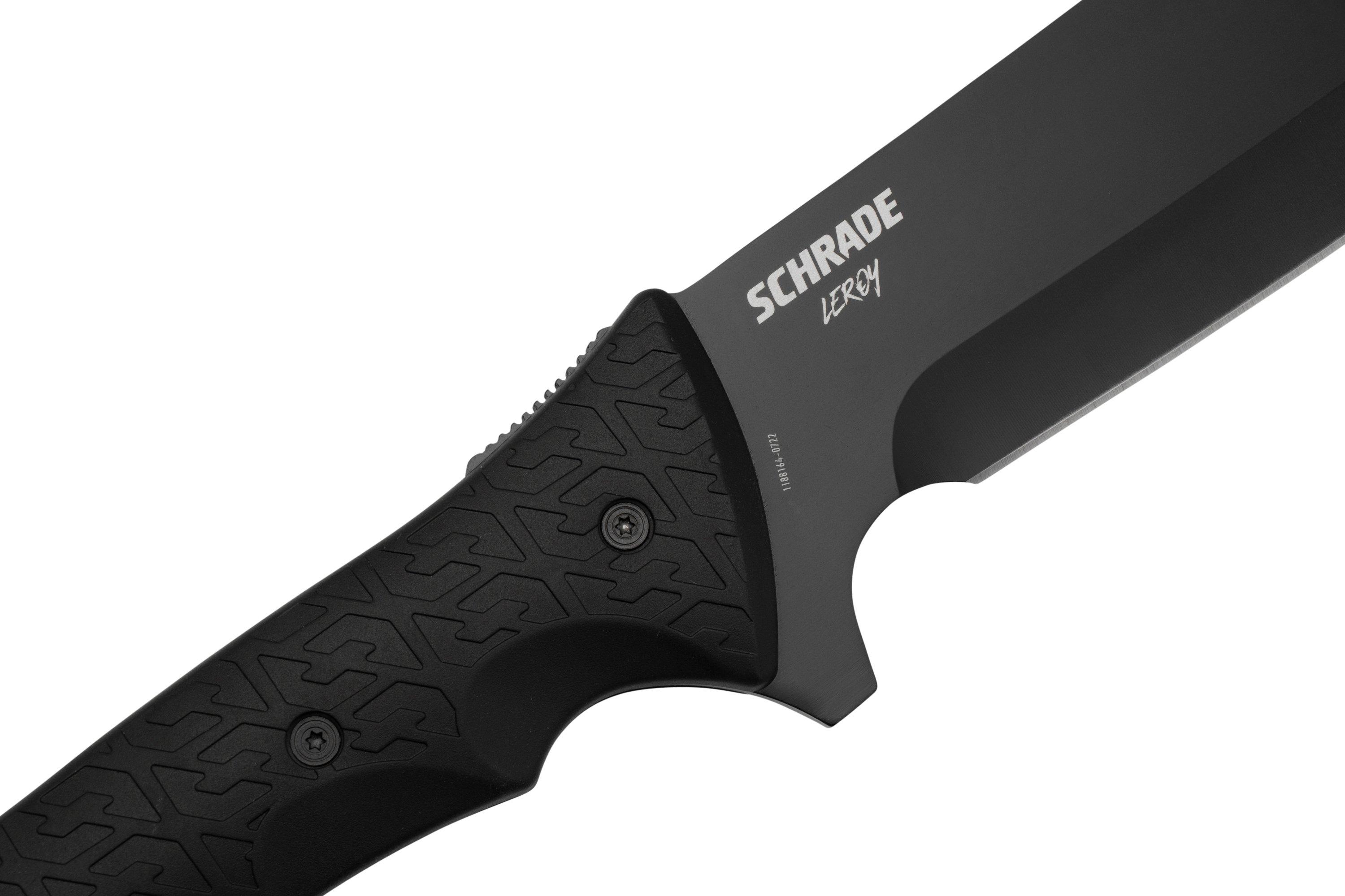 Schrade Leroy Fixed Blade 650942, zwart survivalmes | Voordelig kopen ...