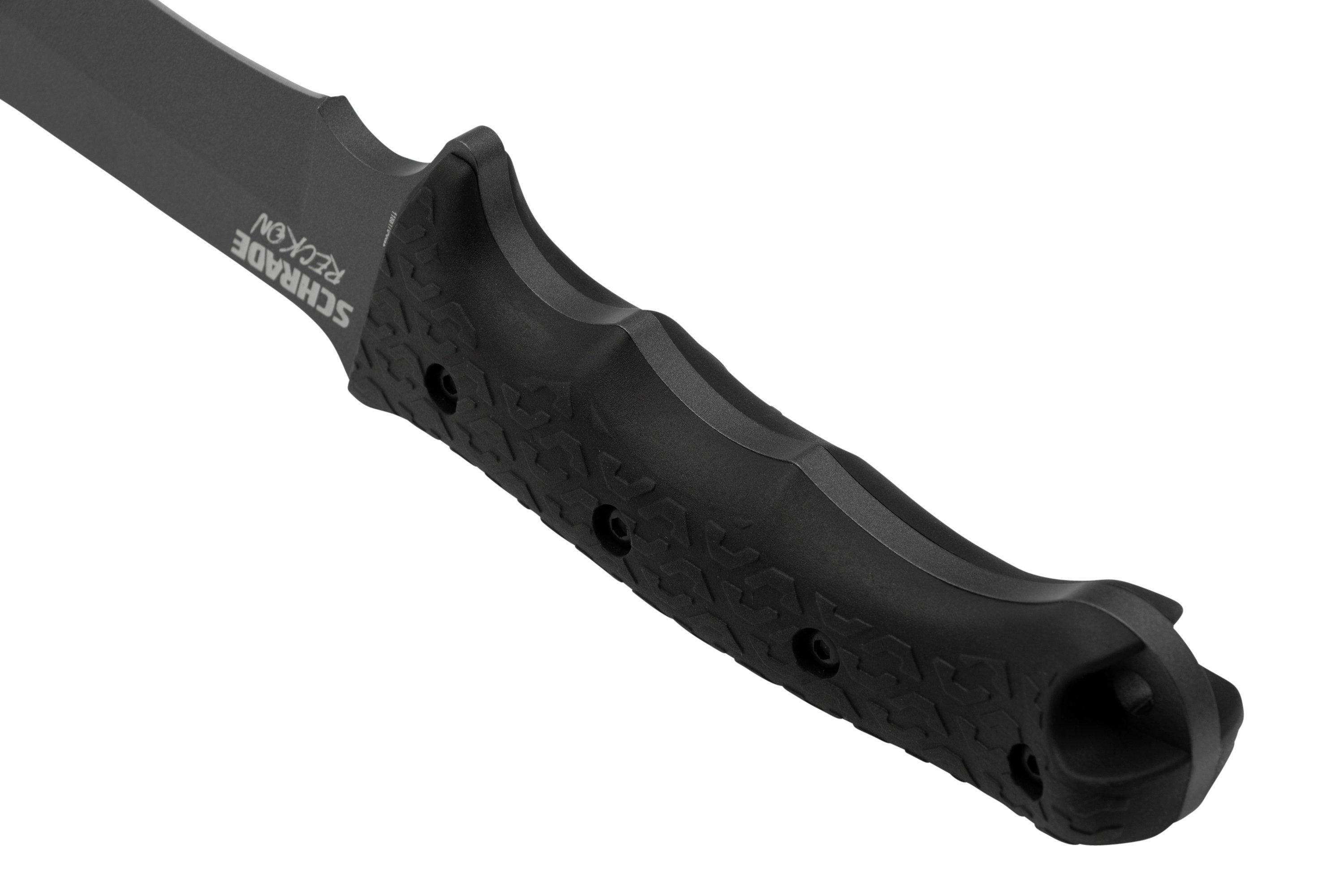 Schrade Reckon 651000, black, fixed knife | Advantageously shopping at ...