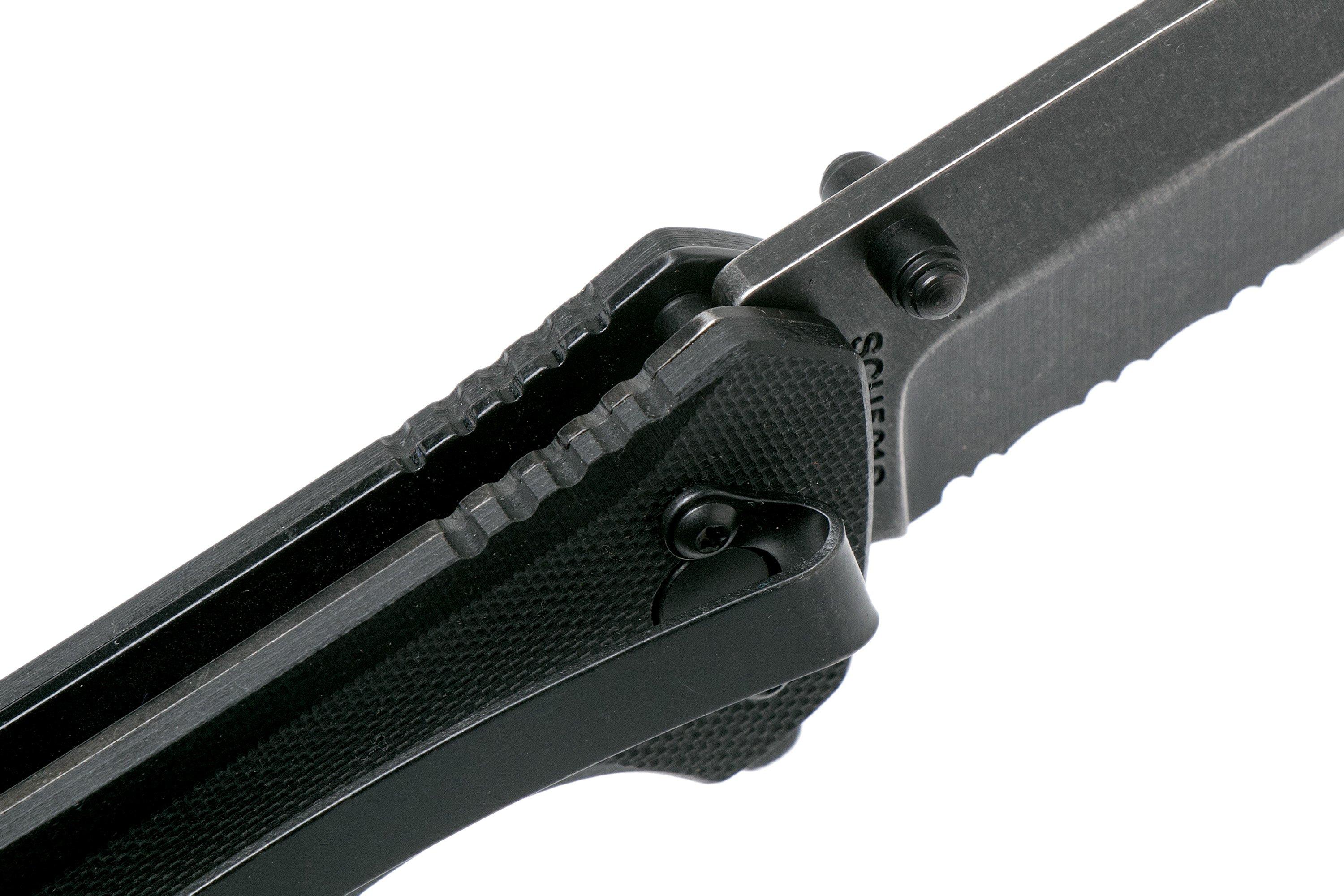 Schrade Liner Lock Knife Serrated SCH501S 9Cr18MoV, pocket knife ...