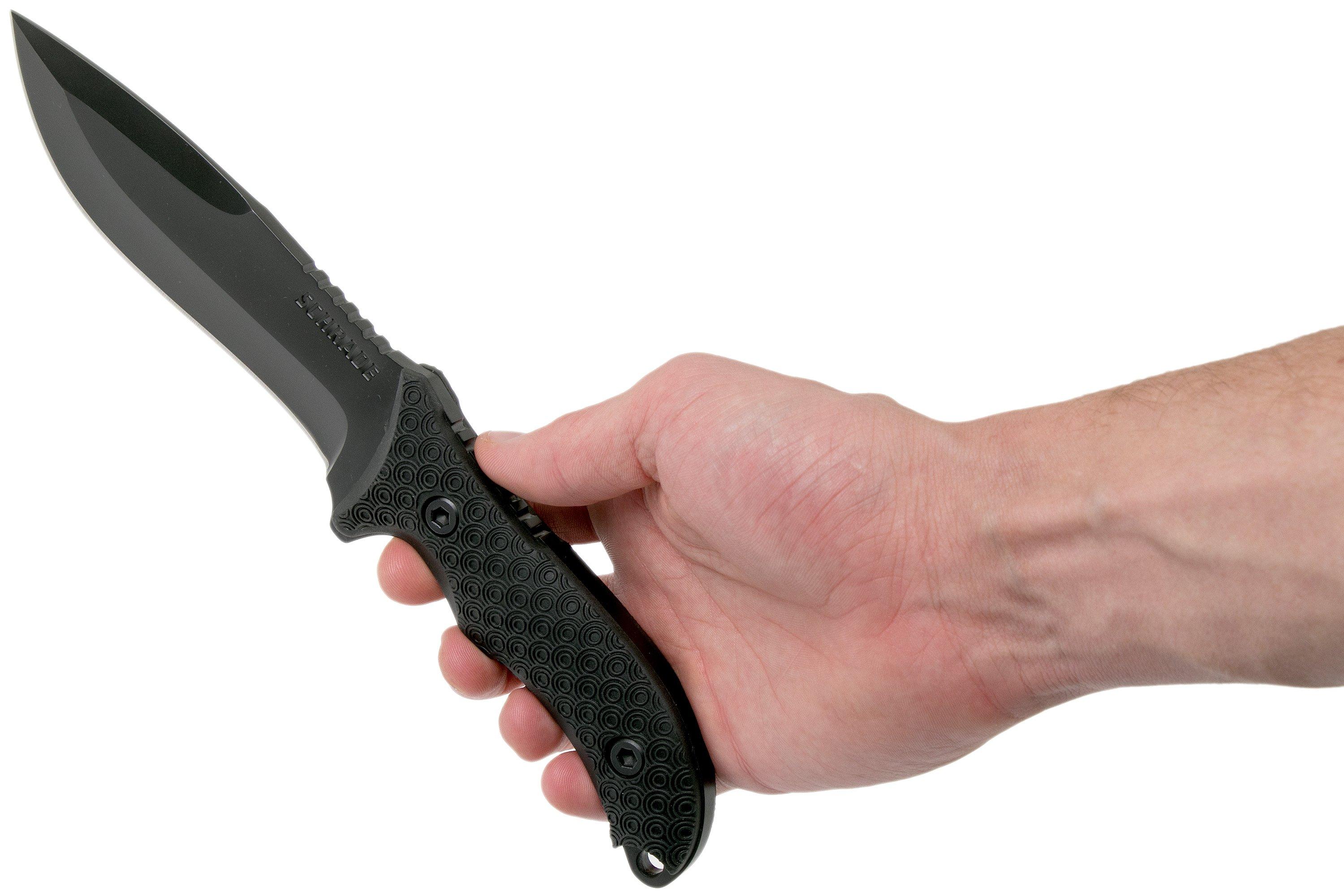 Schrade Extreme Survival Fixed Blade SCHF26, 8Cr13MoV survival knife ...