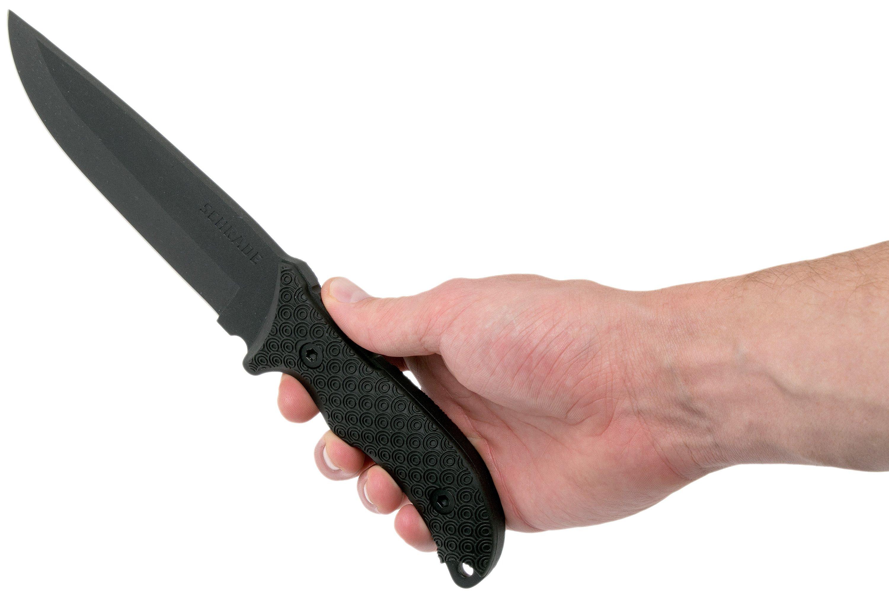 Schrade Frontier Fixed Blade SCHF38, 1095 Carbon Steel, fixed knife ...