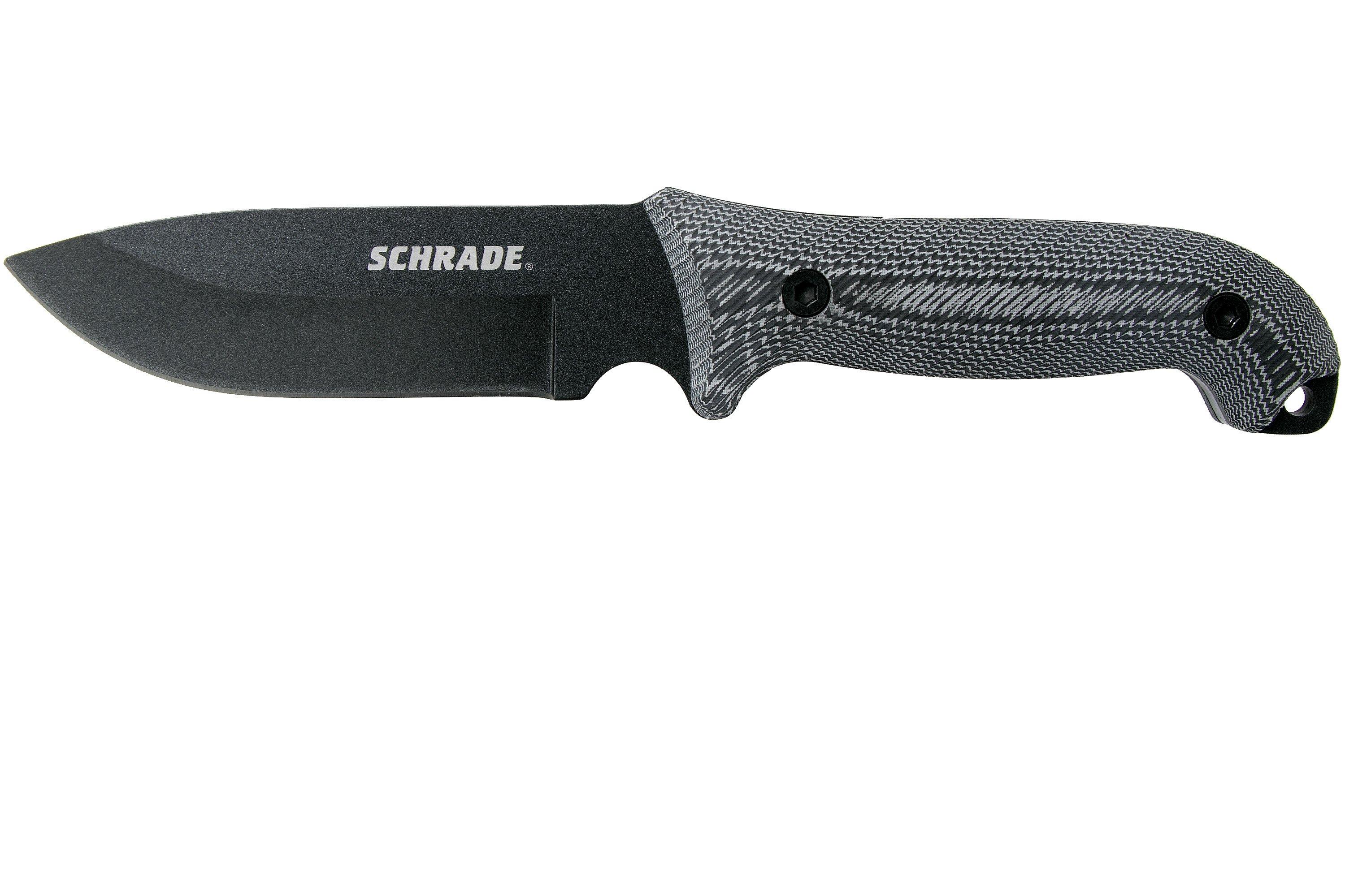Schrade Frontier 5" Fixed Blade SCHF51M Micarta, 1095 Carbon Steel ...