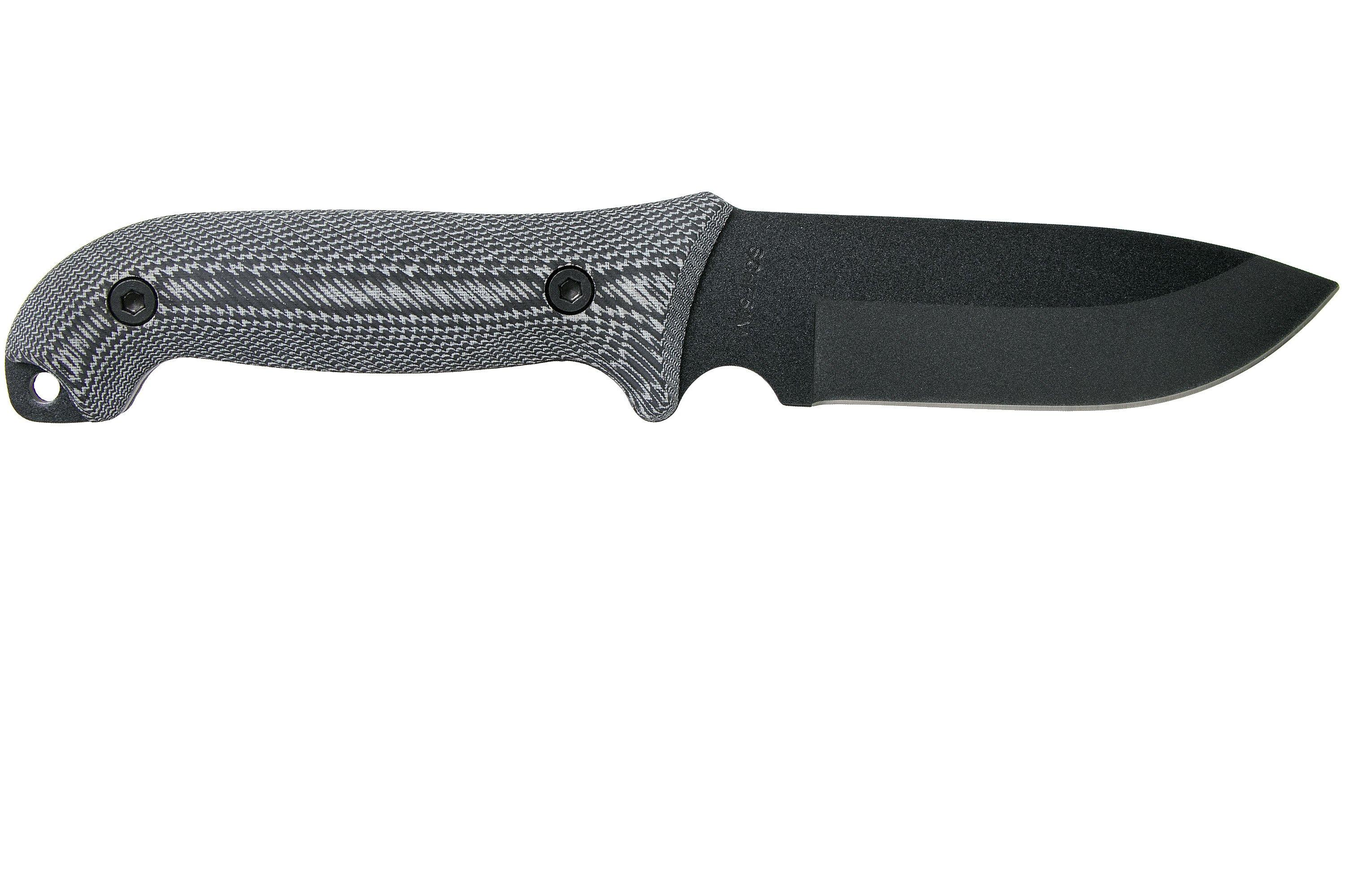 Schrade Frontier 5" Fixed Blade SCHF51M Micarta, 1095 Carbon Steel ...