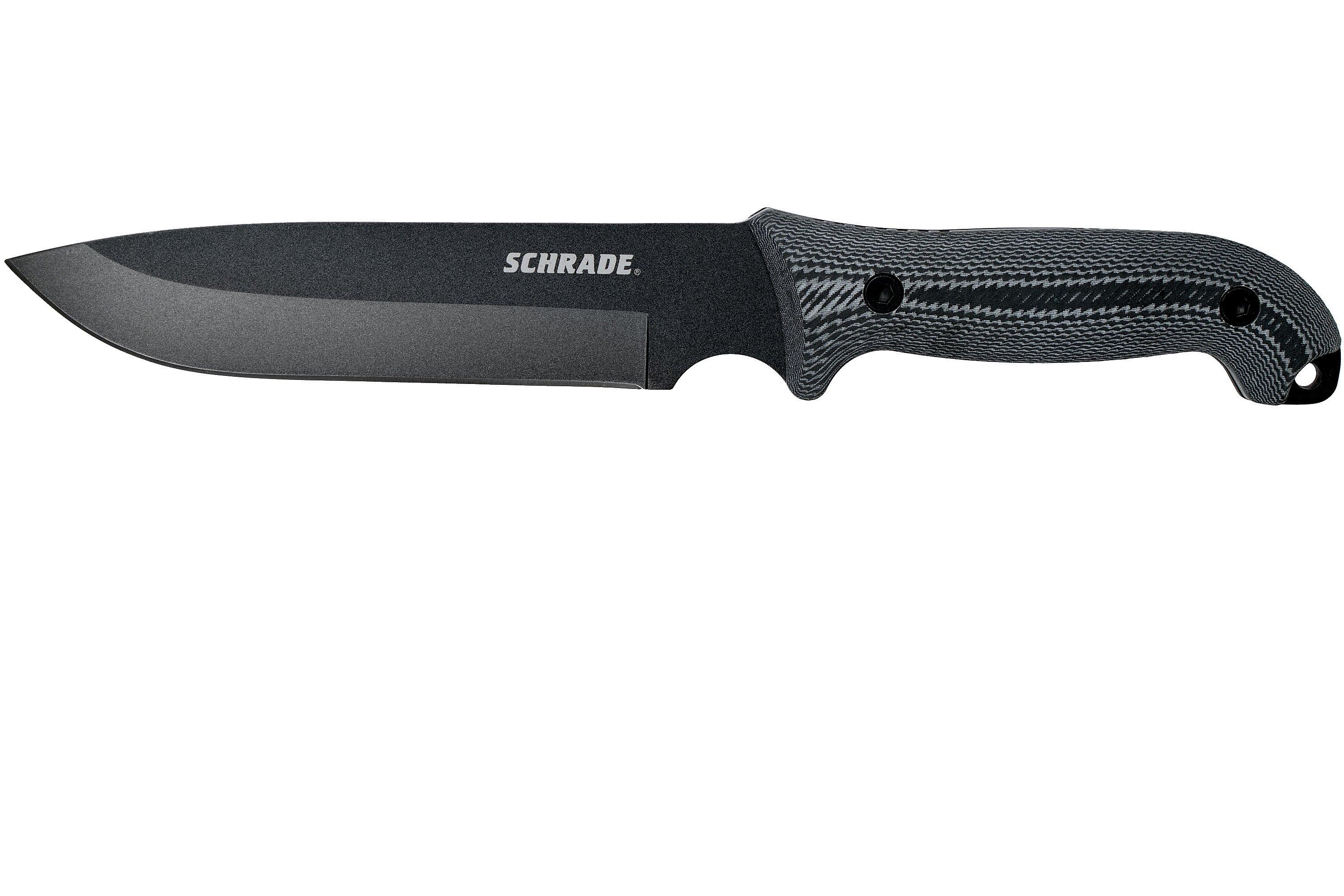 Schrade Frontier 7" Fixed Blade SCHF52M Micarta, 1095 Carbon Steel ...