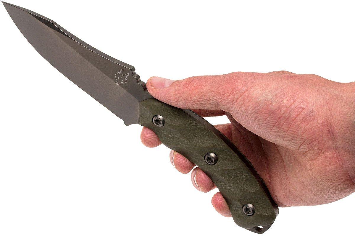 Southern Grind Jackal, OD-Green G10, PVD gunmetal blade ...