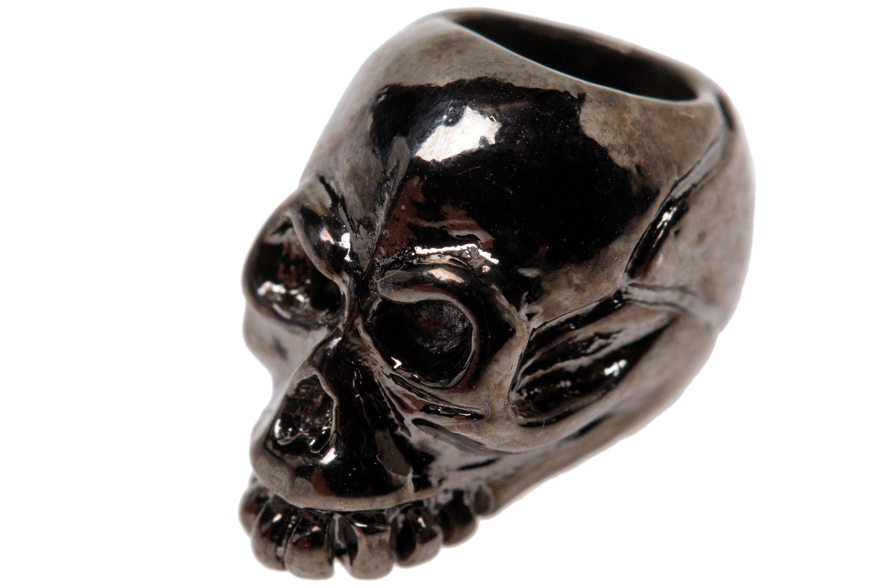 Schmuckatelli Joe Skull Bead 3/16" Hole Hematite | Advantageously ...