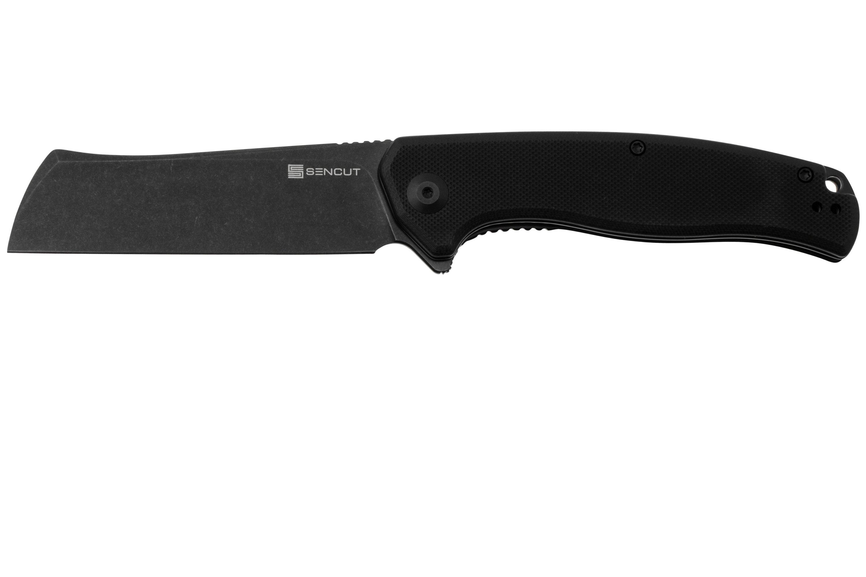 SENCUT Traxler S20057C-1 Blackwashed, Black G10, pocket knife ...
