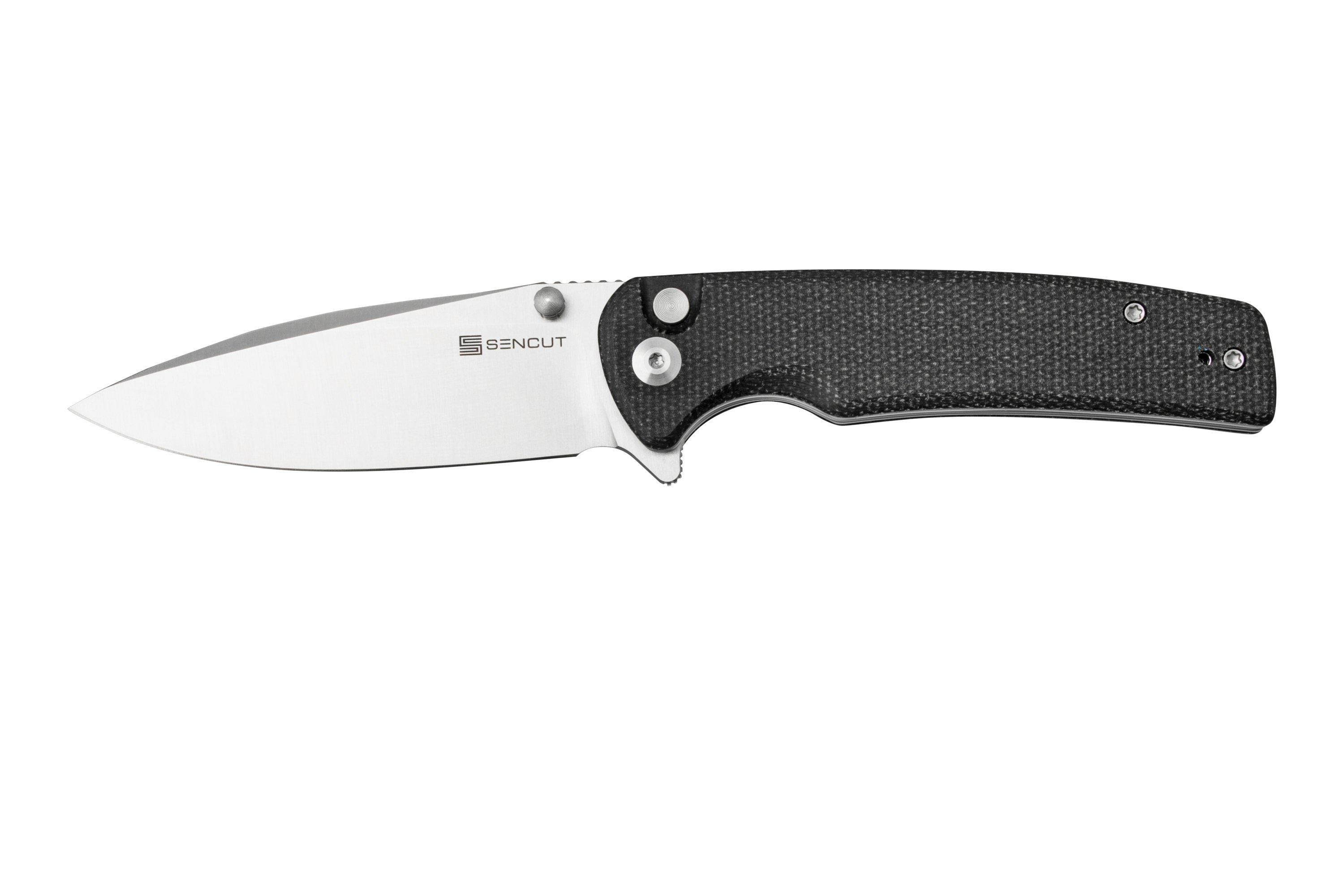 SENCUT Sachse S21007-1 Black Micarta pocket knife | Advantageously ...