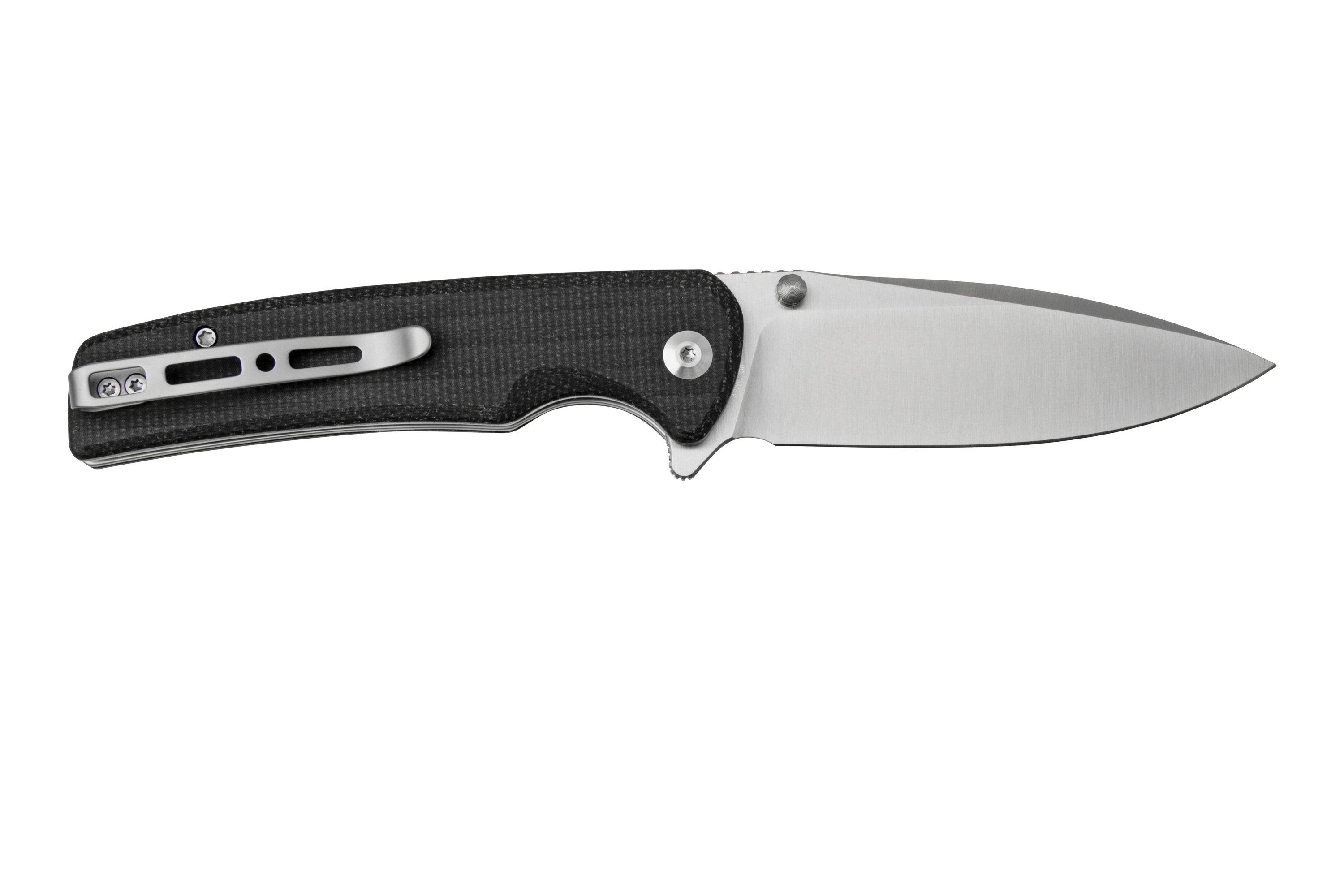 SENCUT Sachse S21007-1 Black Micarta pocket knife | Advantageously ...
