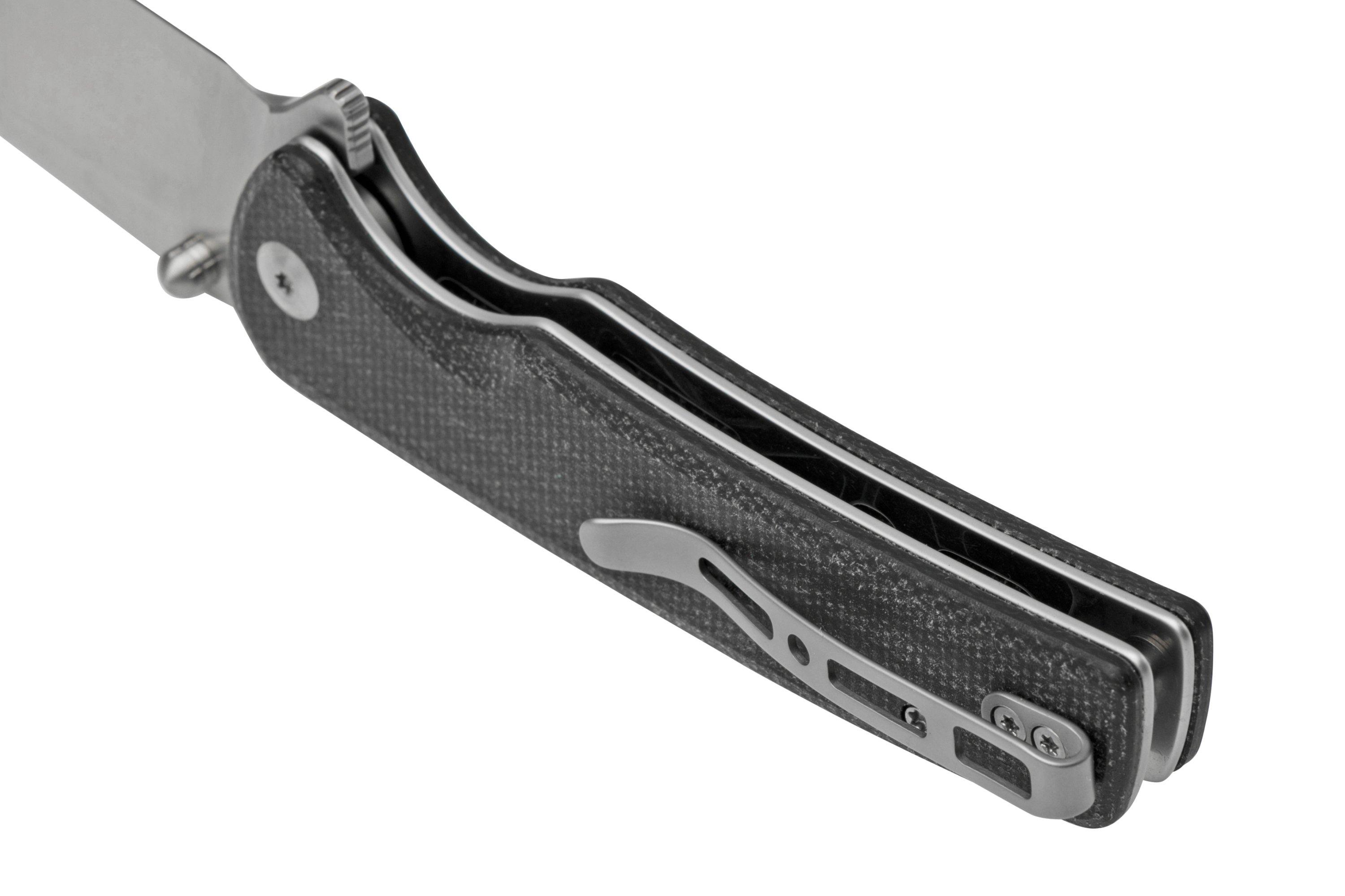 SENCUT Sachse S21007-1 Black Micarta pocket knife | Advantageously ...