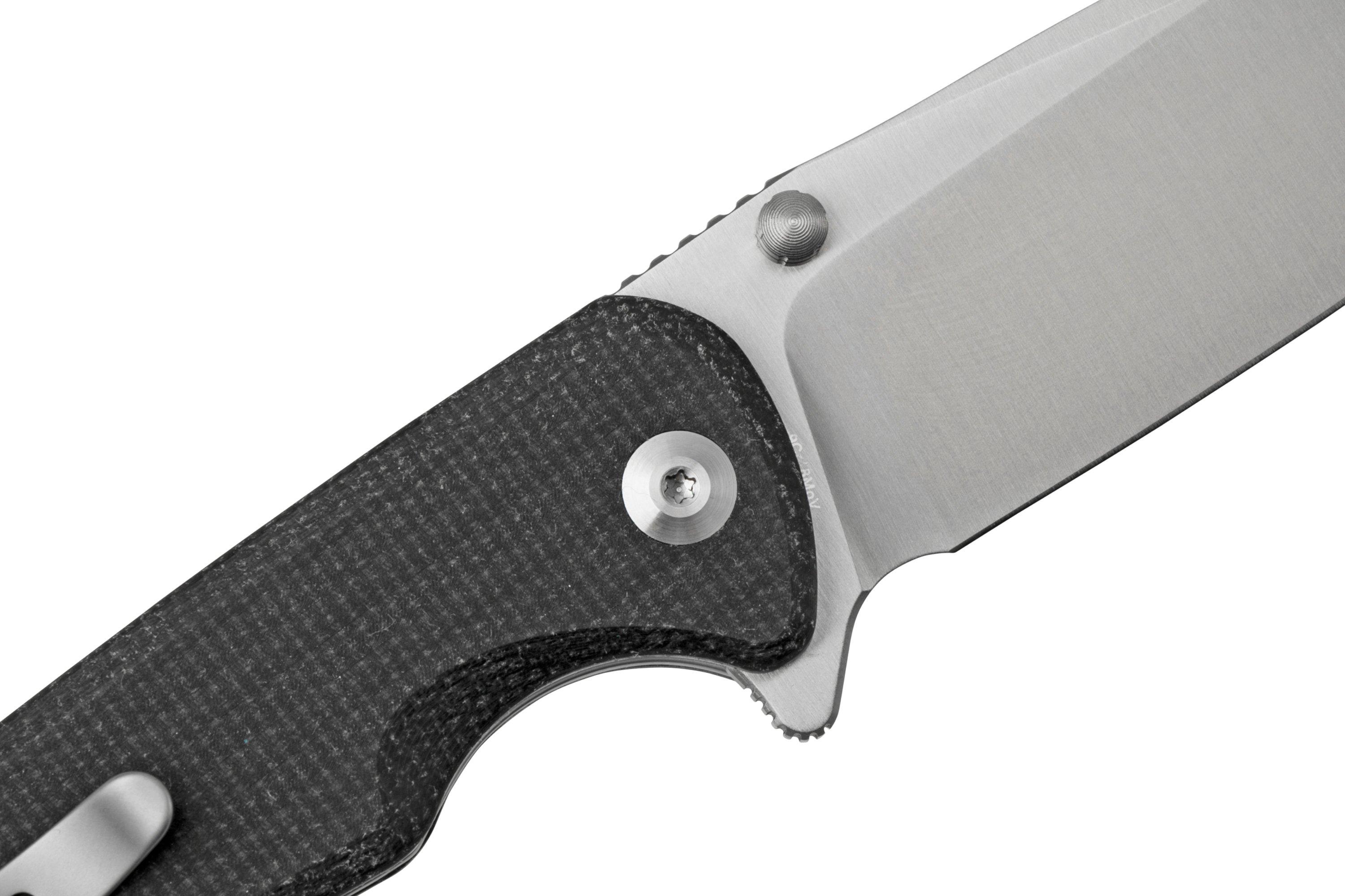 SENCUT Sachse S21007-1 Black Micarta pocket knife | Advantageously ...