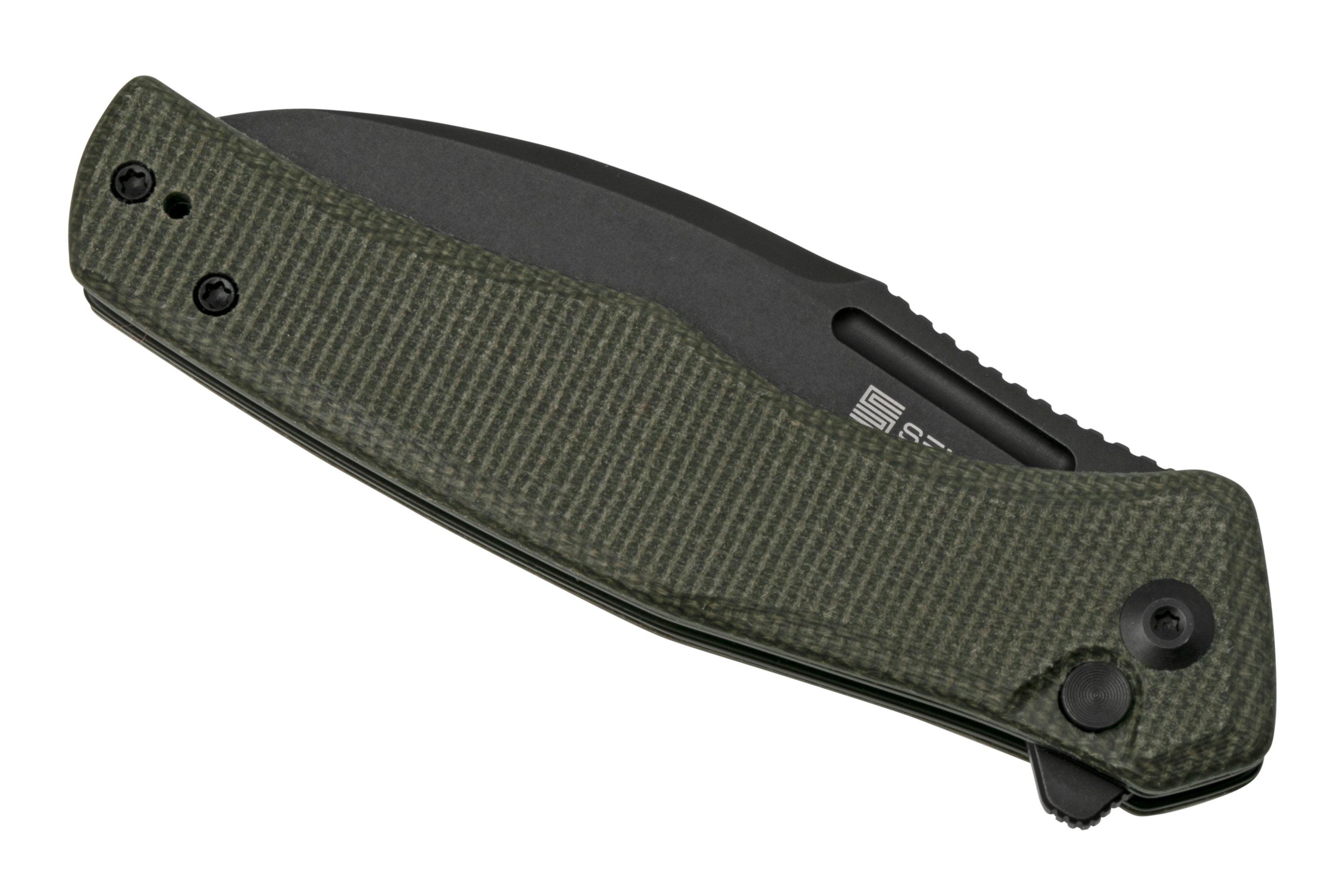 SENCUT Watauga, Dark Green Micarta, S21011-2 pocket knife ...