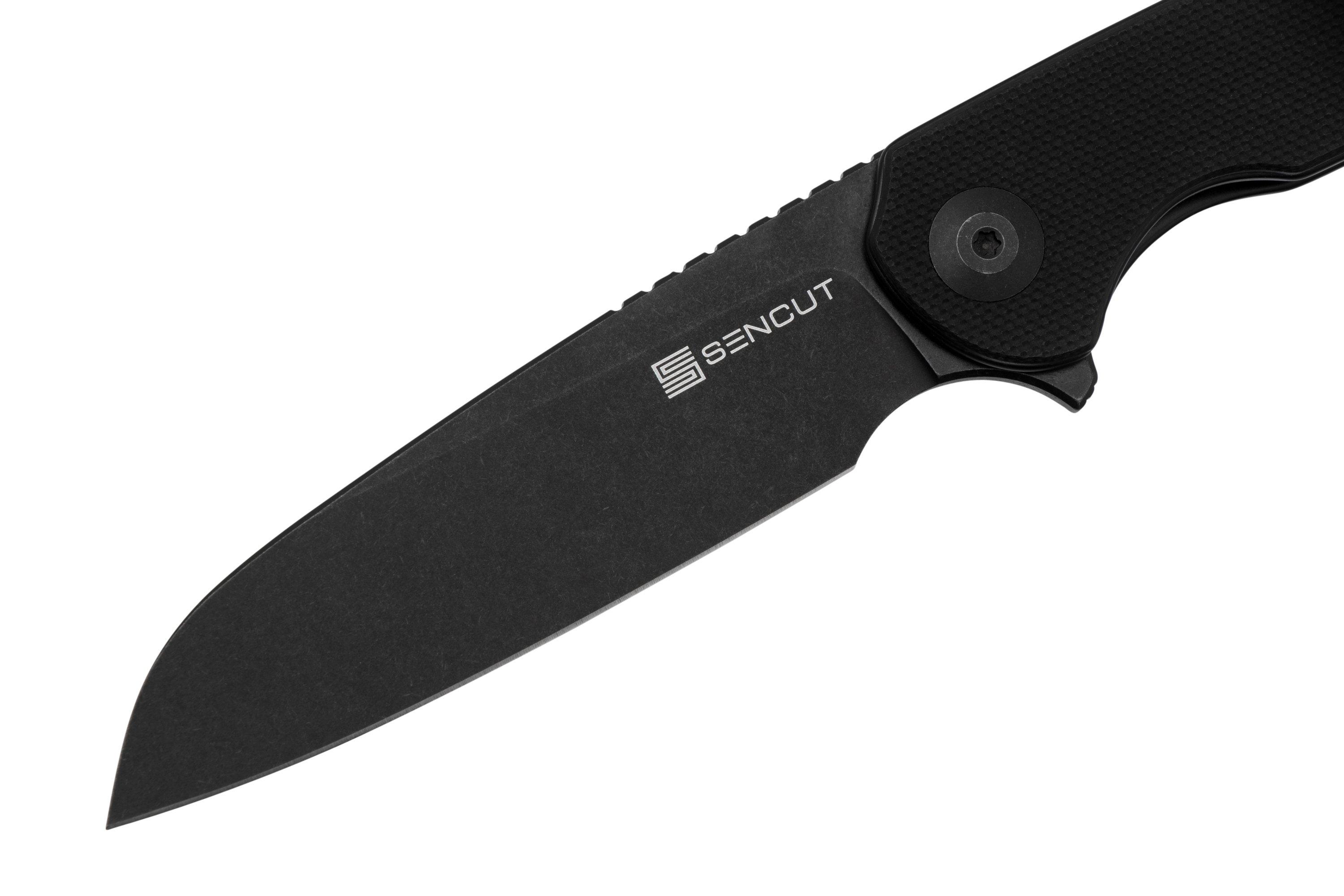 SENCUT Kyril S22001-1, Black G10, Black Stonewashed, navalha | Compras ...