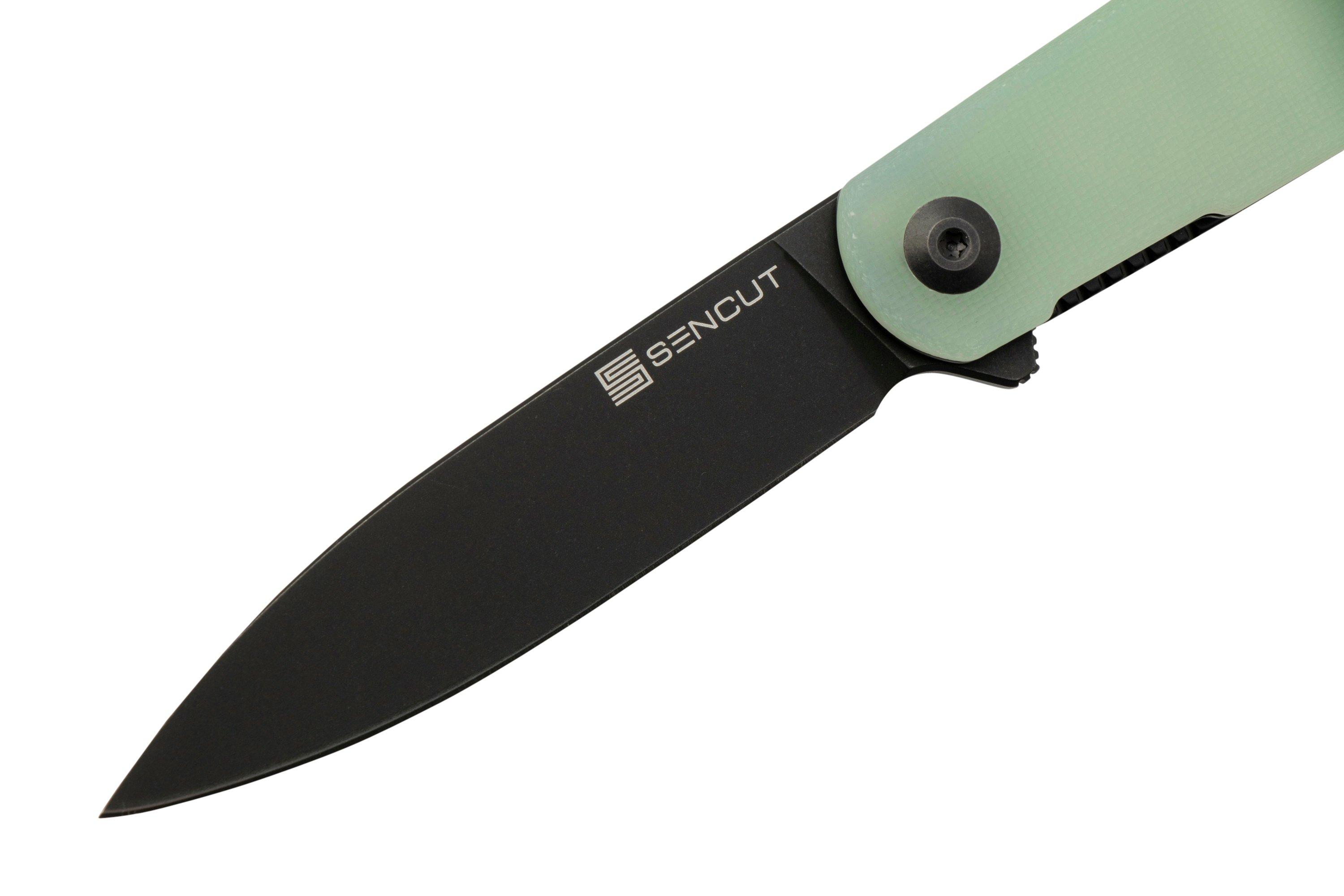 SENCUT Bocll II, S22019-2, Natural G10, D2 pocket knife ...