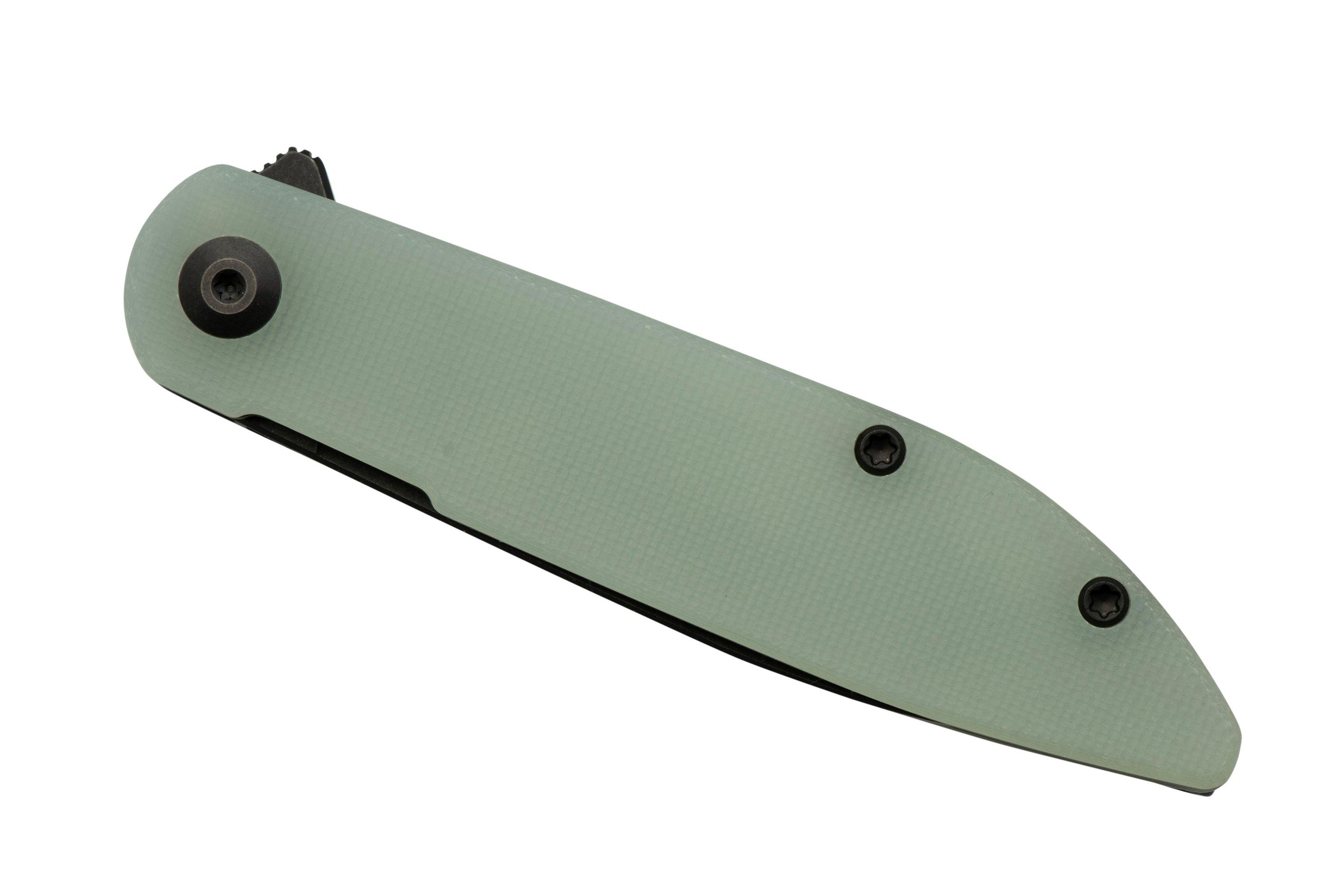SENCUT Bocll II, S22019-2, Natural G10, D2 pocket knife ...
