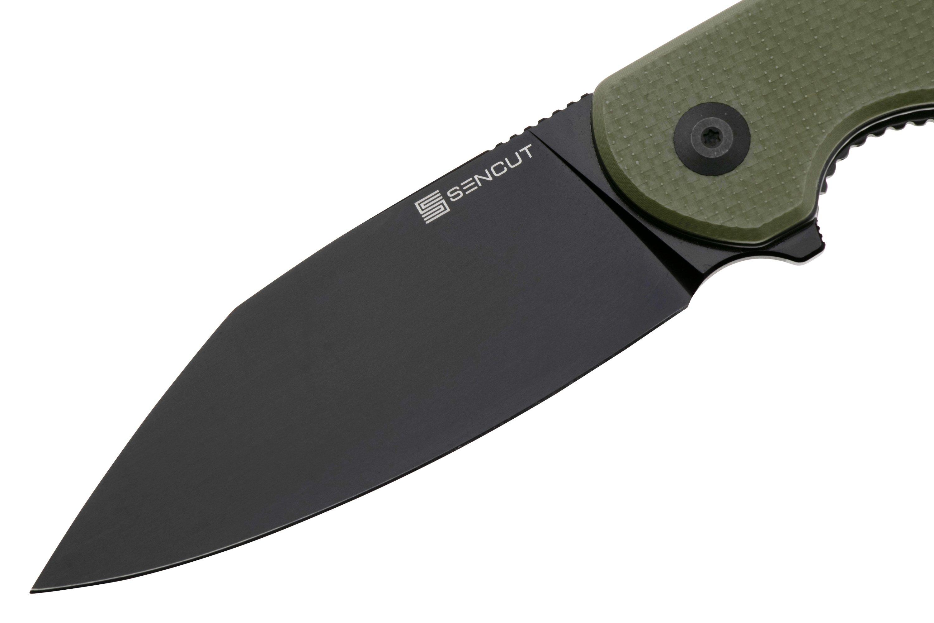 Sencut Omniform S23064-1 Black, OD Green G10, pocket knife ...