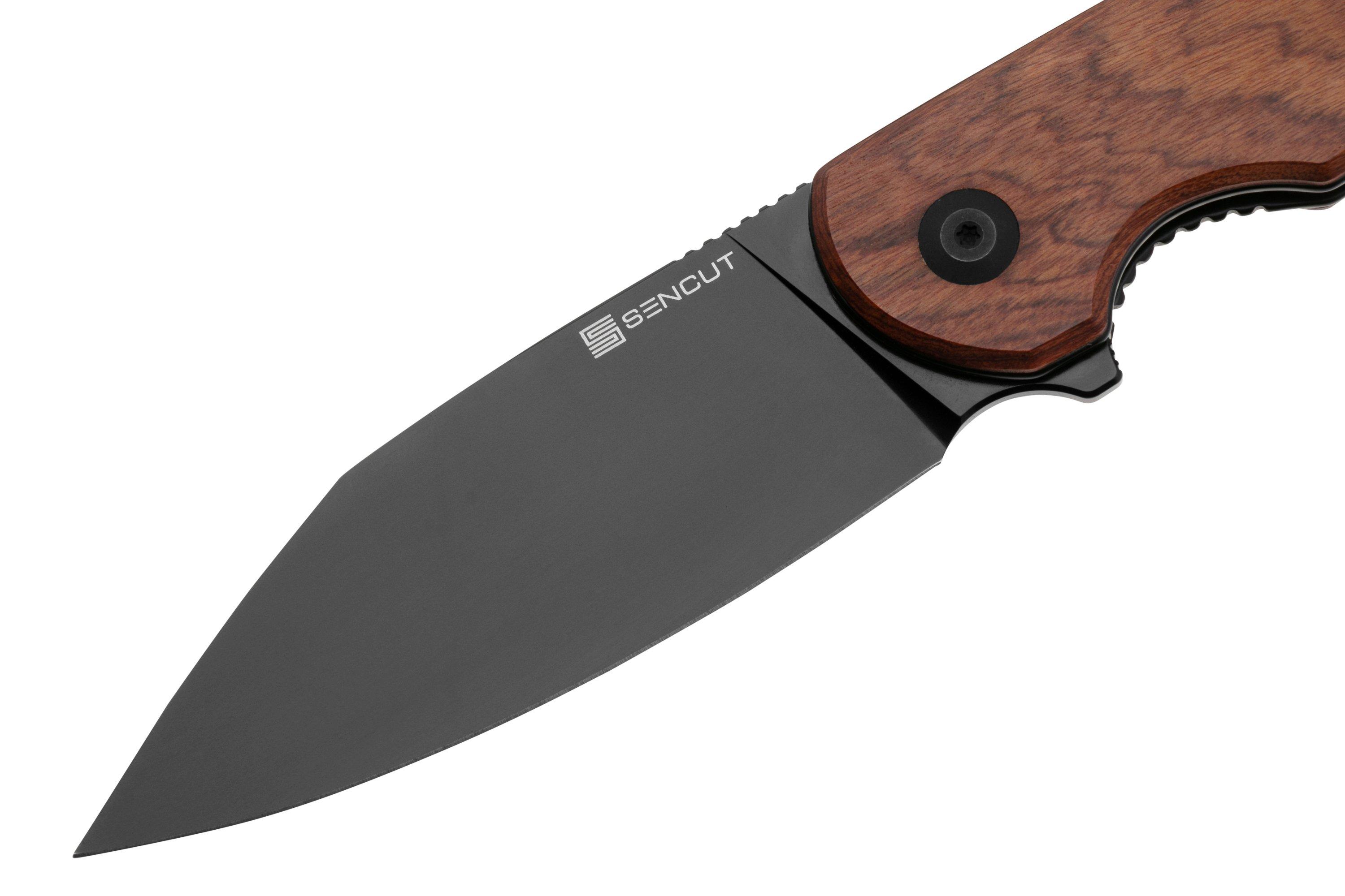 Sencut Omniform S23064-3 Black, Guibourtia Wood, pocket knife ...