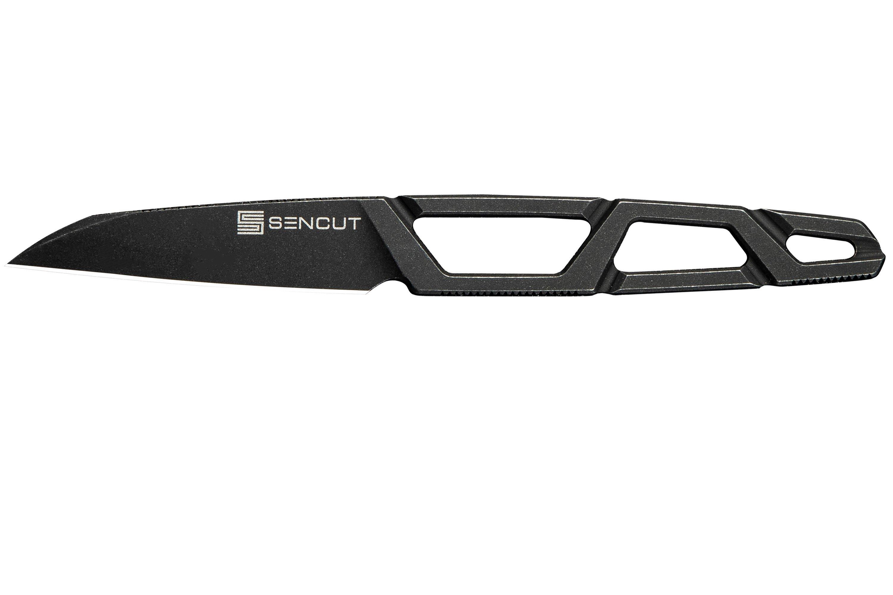 SENCUT TEXO S23095-1 Fixed Blade Neck Knife Skeletonized One-Piece ...