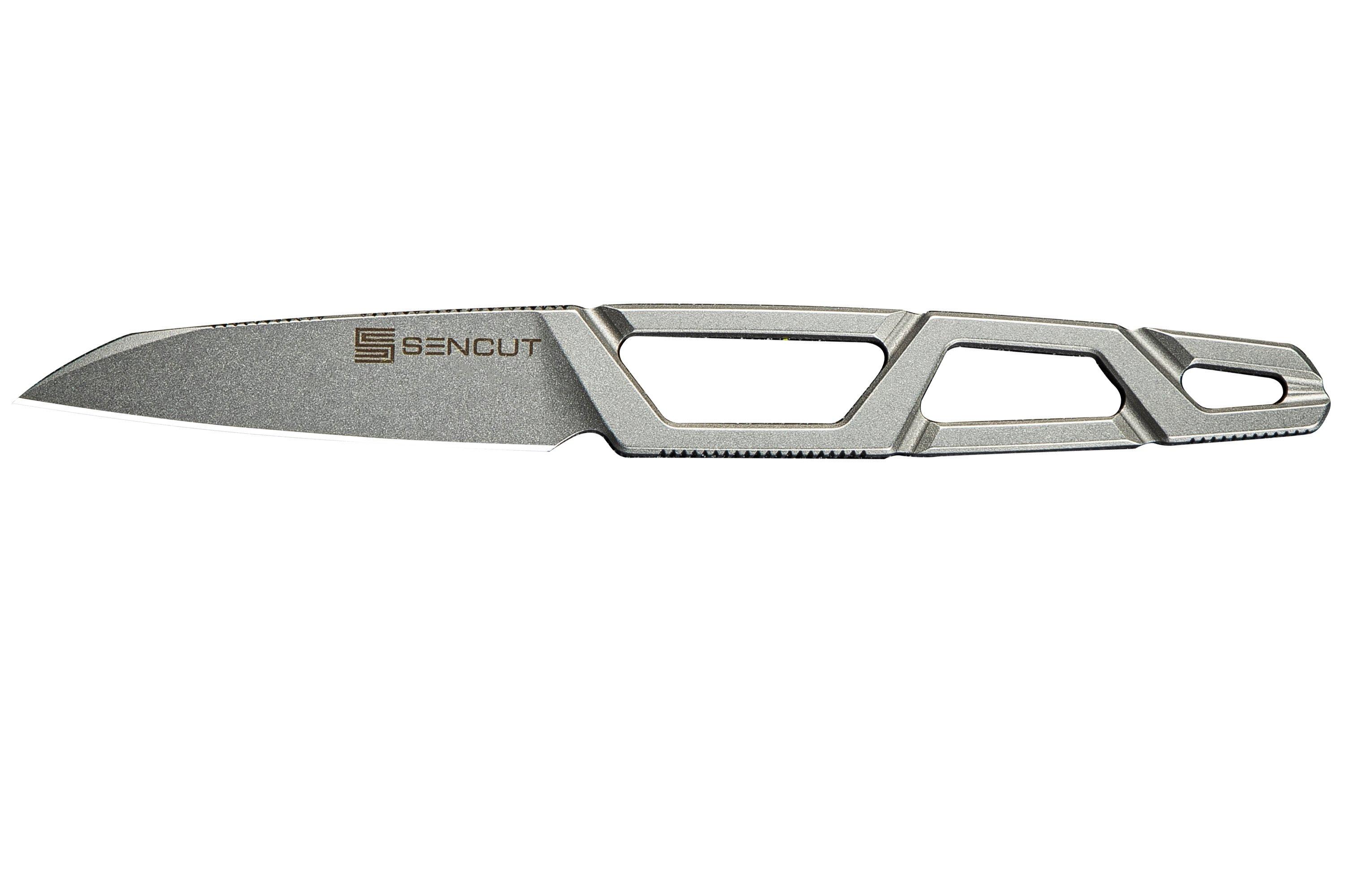SENCUT TEXO S23095-2 Fixed Blade Neck Knife Skeletonized One-Piece ...