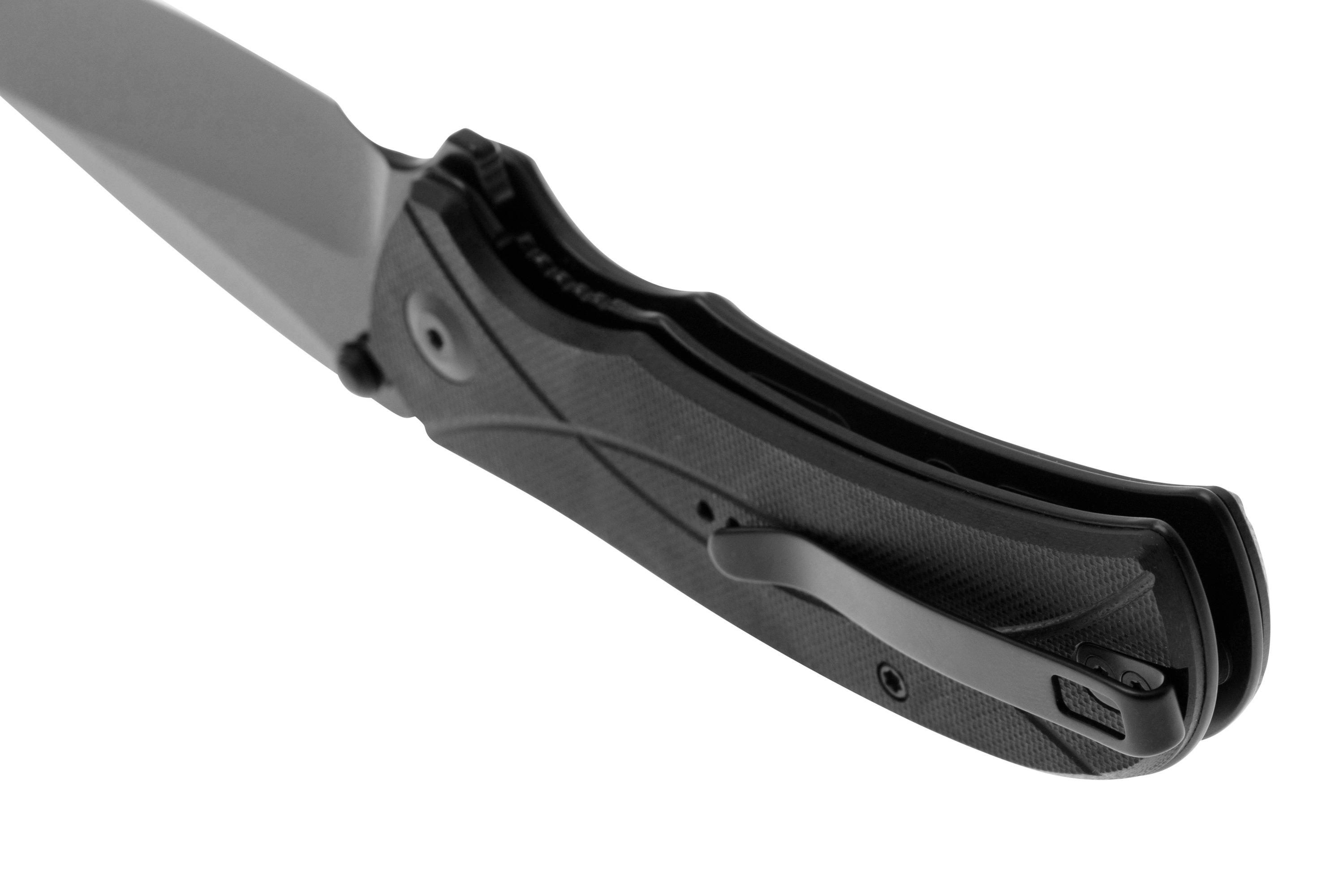 Sencut Hyrax S23097-1 Black 9Cr18MoV, Black Line G10 pocket knife ...