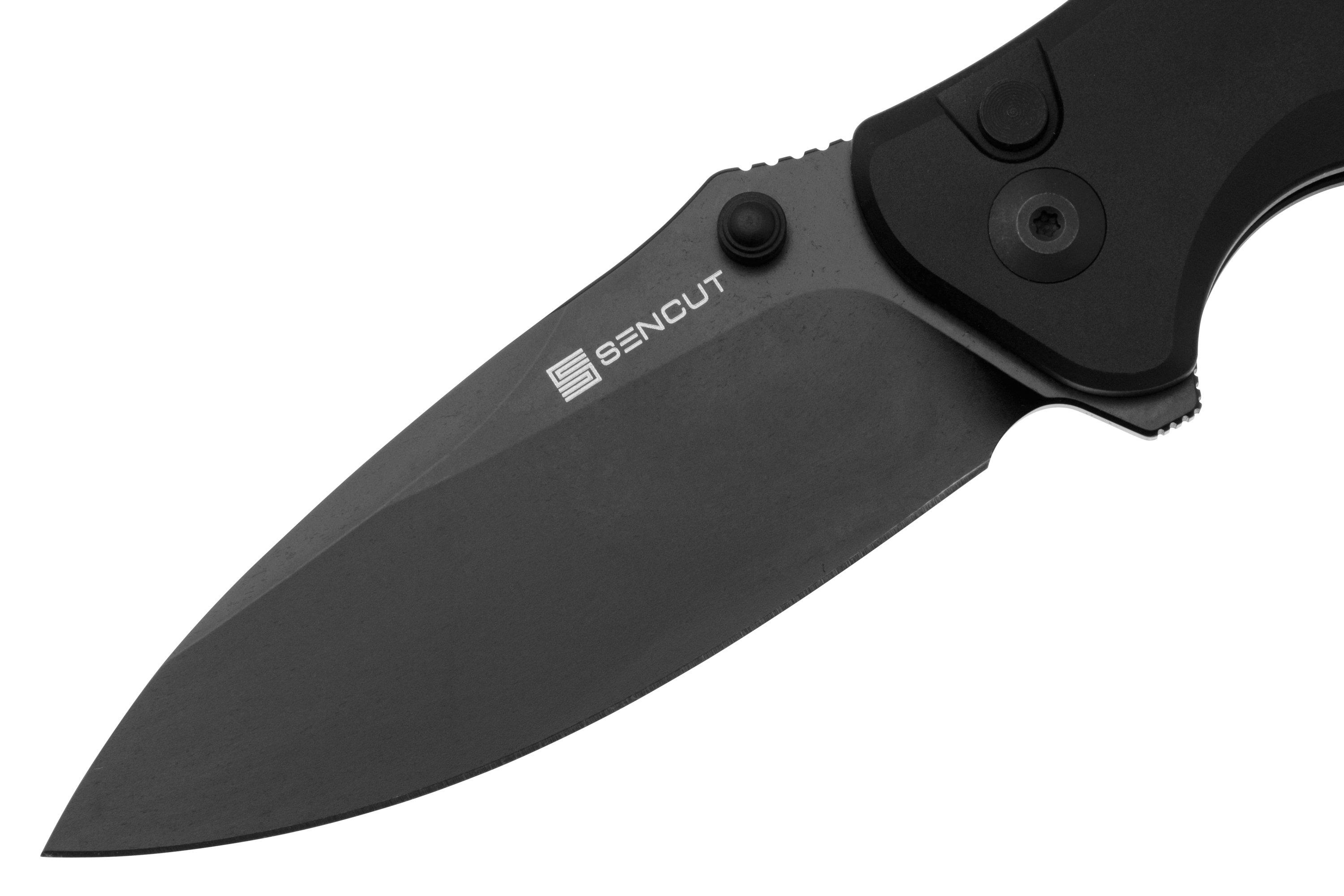 SENCUT Cybrix S23098A-1 Black 9Cr18MoV, Black Aluminium pocket knife ...