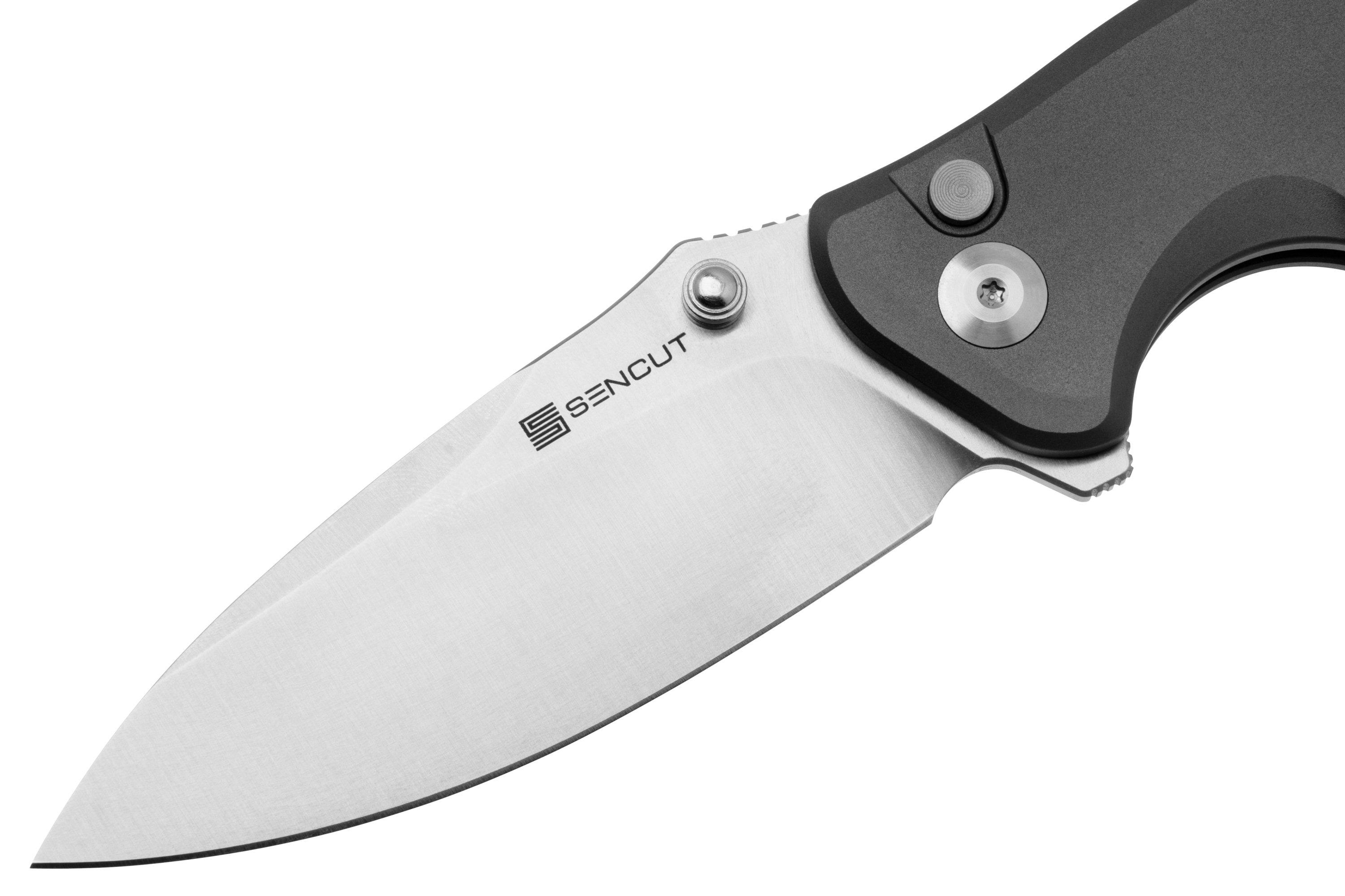 SENCUT Cybrix S23098A-2 Satin 9Cr18MoV, Gray Aluminium pocket knife ...