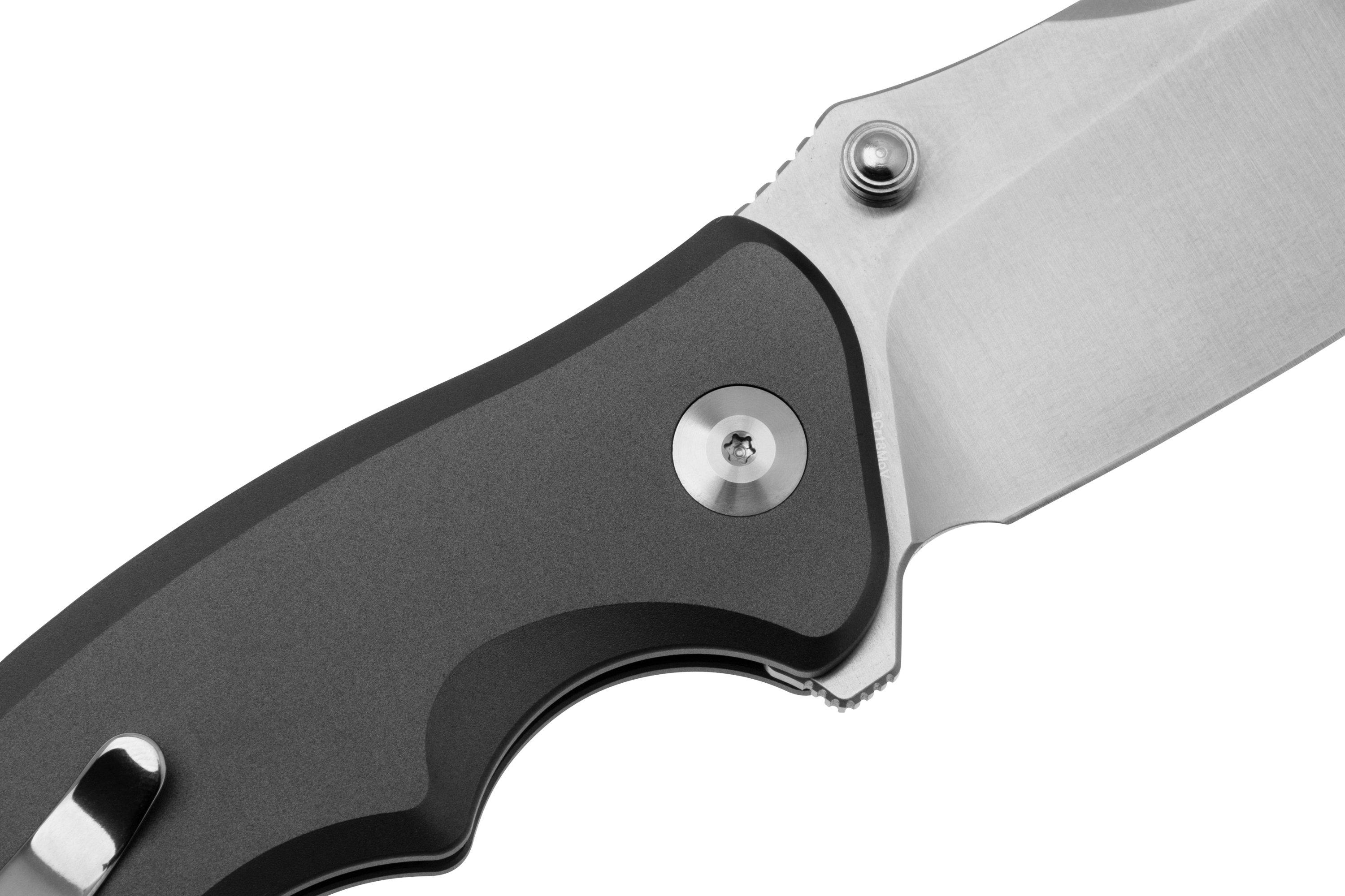 SENCUT Cybrix S23098A-2 Satin 9Cr18MoV, Gray Aluminium pocket knife ...