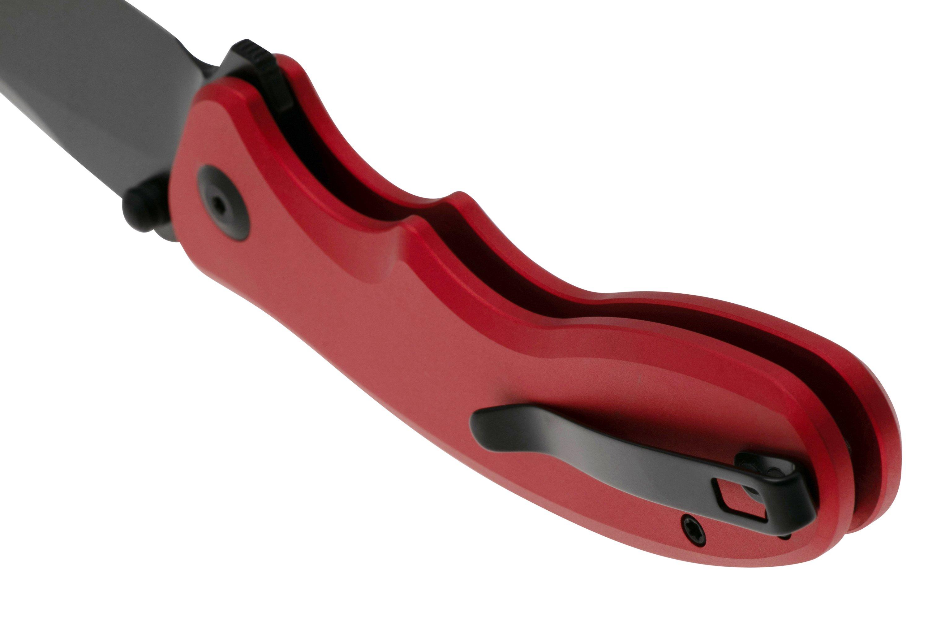 SENCUT Cybrix S23098A-3 Black 9Cr18MoV, Red Aluminium pocket knife ...