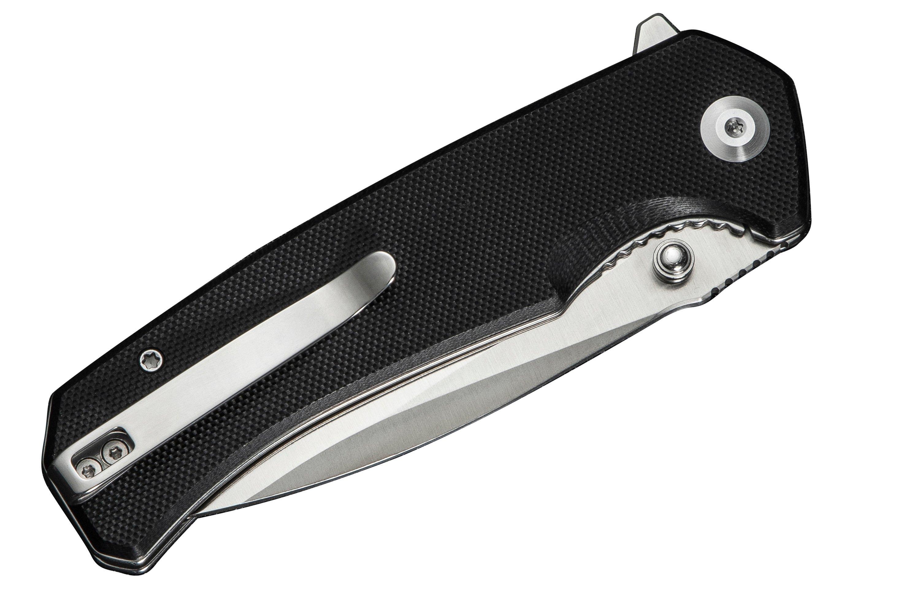 SENCUT Skarnax S24025-1 Satin 9Cr18MoV, Black G10, navaja | Compras con ...