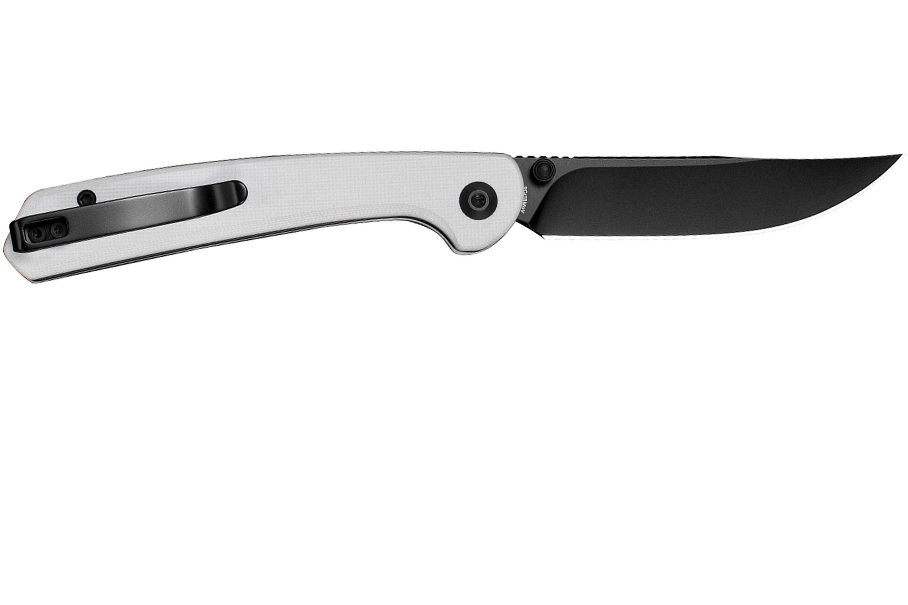 Sencut Skelfin S25007-1 Black 9Cr18MoV, White G10, pocket knife | Advantageously shopping at ...