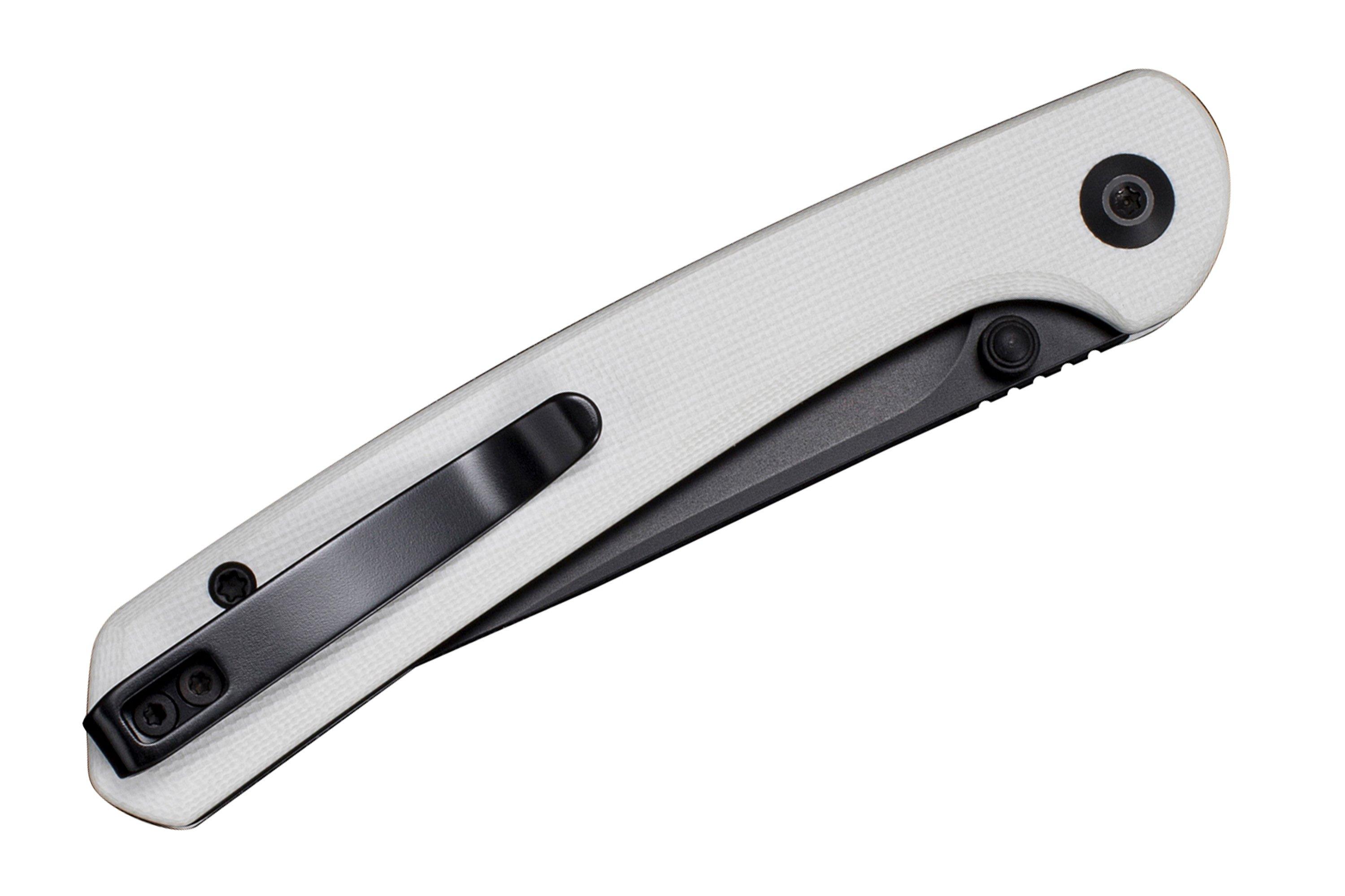 Sencut Skelfin S25007-1 Black 9Cr18MoV, White G10, pocket knife | Advantageously shopping at ...