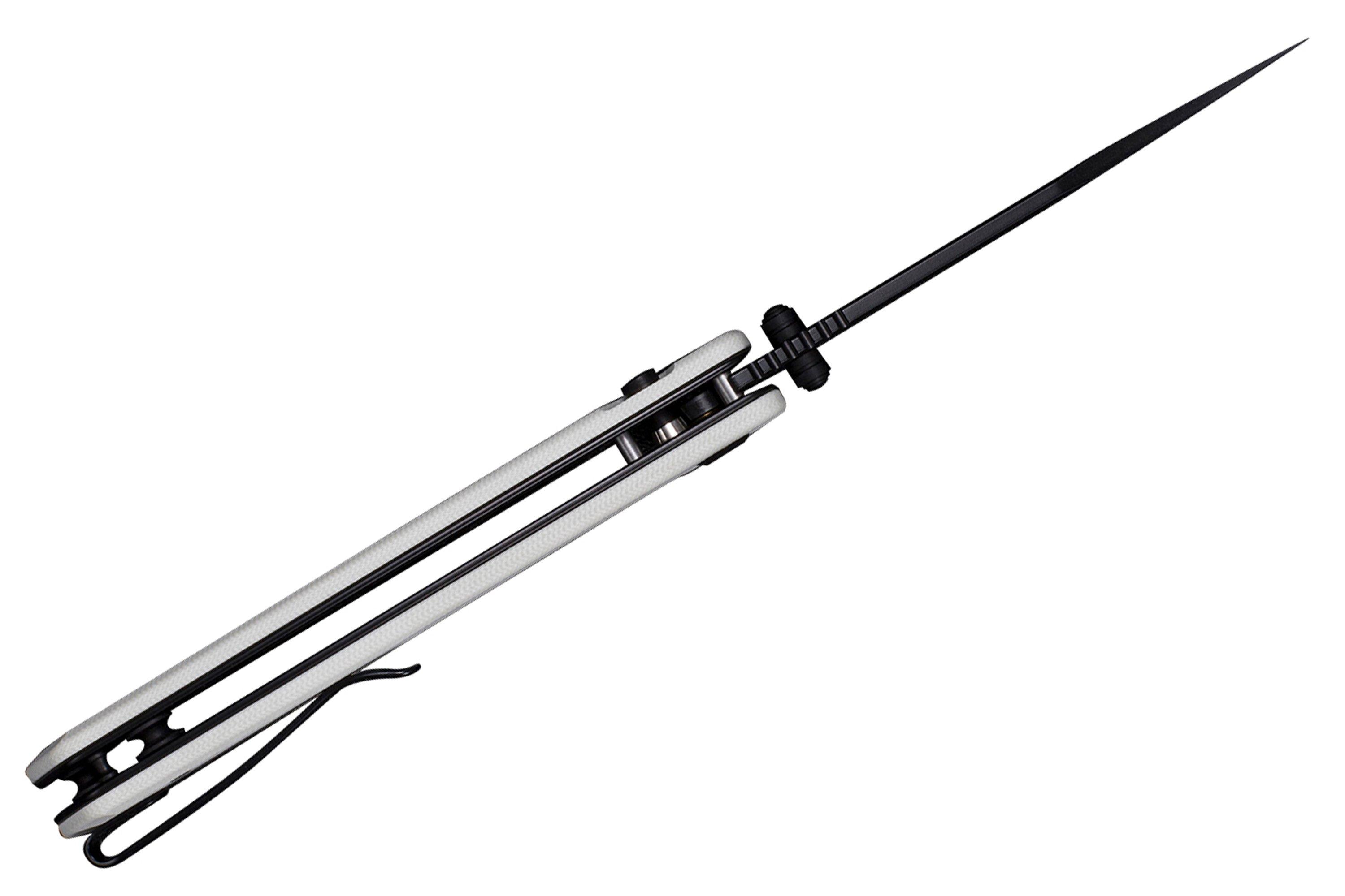 Sencut Skelfin S25007-1 Black 9Cr18MoV, White G10, pocket knife | Advantageously shopping at ...