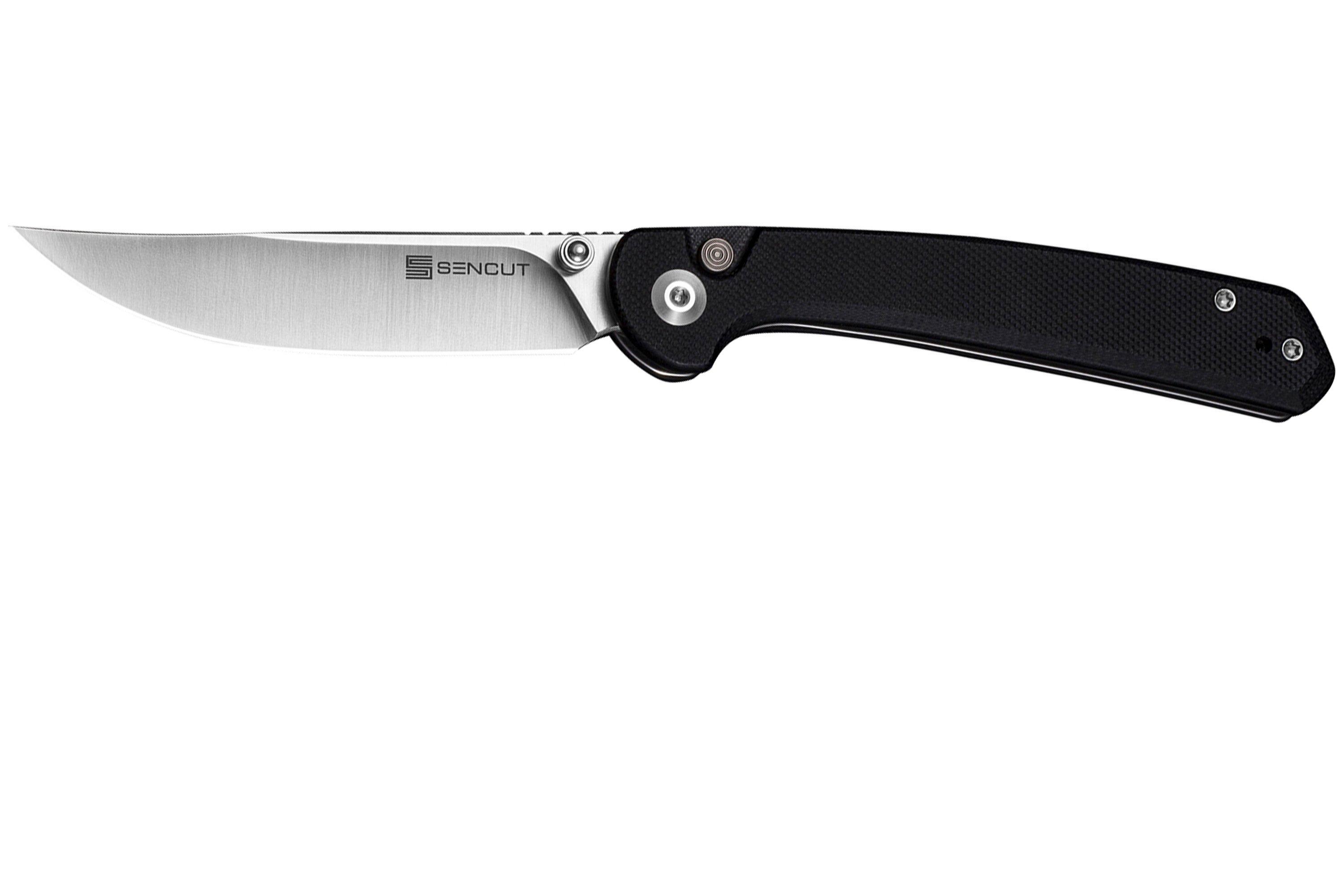 Sencut Skelfin S25007-2 Satin 9Cr18MoV, Black G10, pocket knife | Advantageously shopping at ...