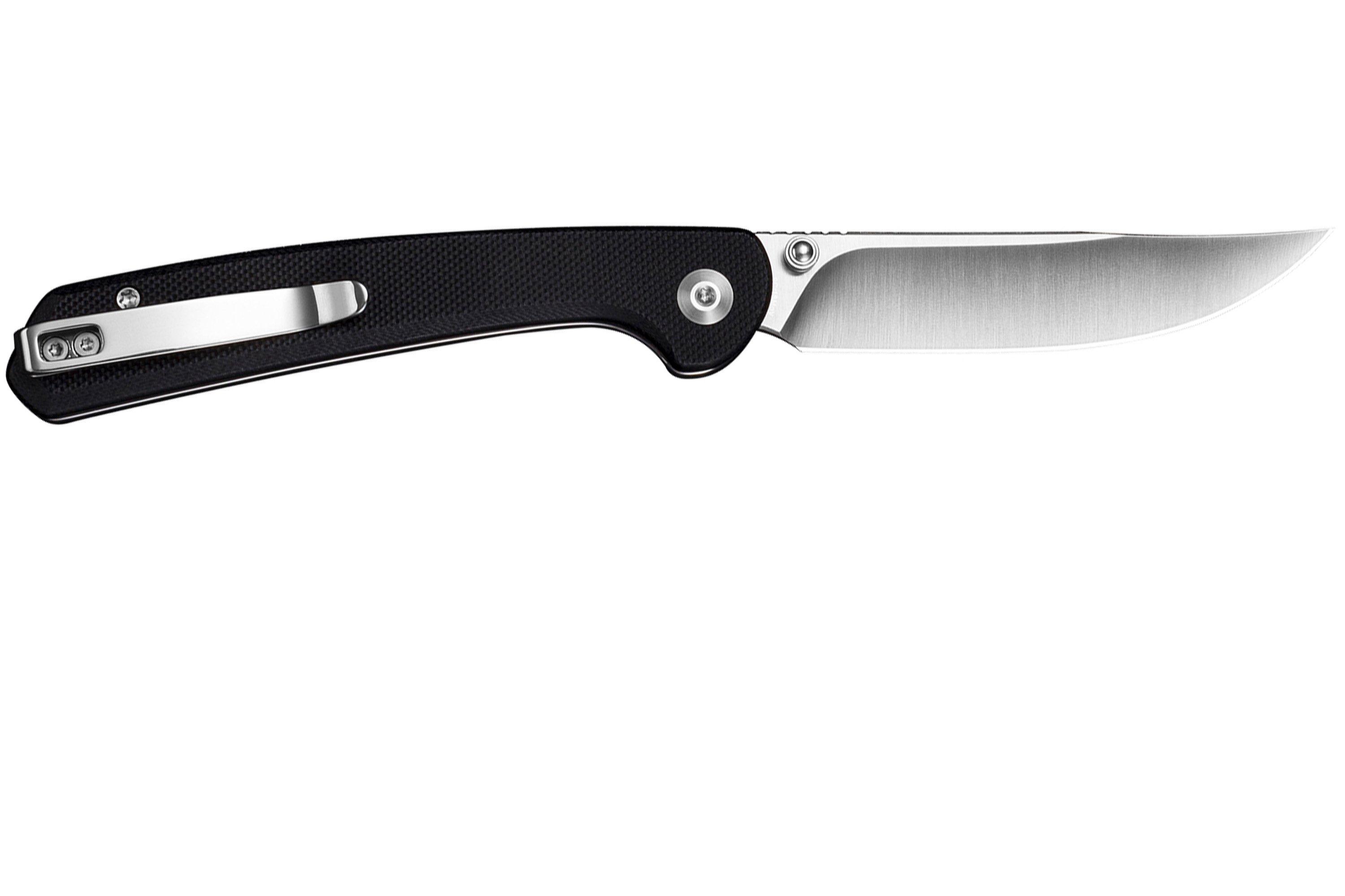 Sencut Skelfin S25007-2 Satin 9Cr18MoV, Black G10, pocket knife | Advantageously shopping at ...