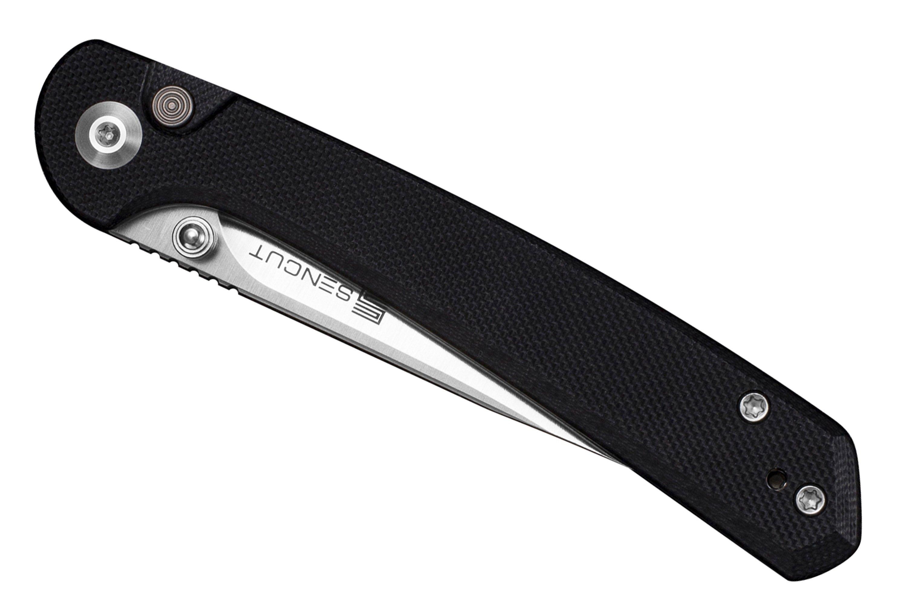 Sencut Skelfin S25007-2 Satin 9Cr18MoV, Black G10, pocket knife | Advantageously shopping at ...