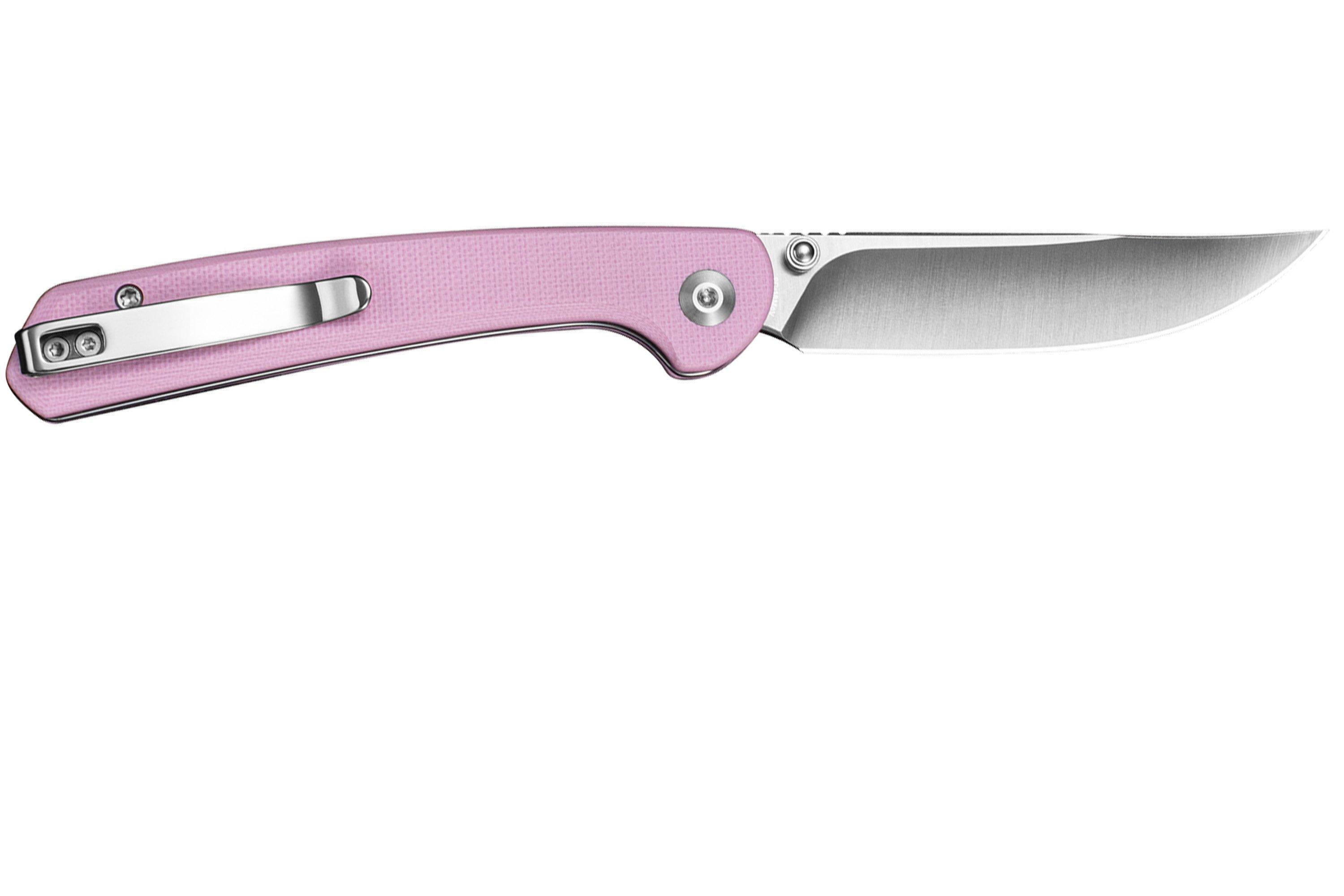 Sencut Skelfin S25007-3 Satin 9Cr18MoV, Powder Pink G10, pocket knife | Advantageously shopping ...