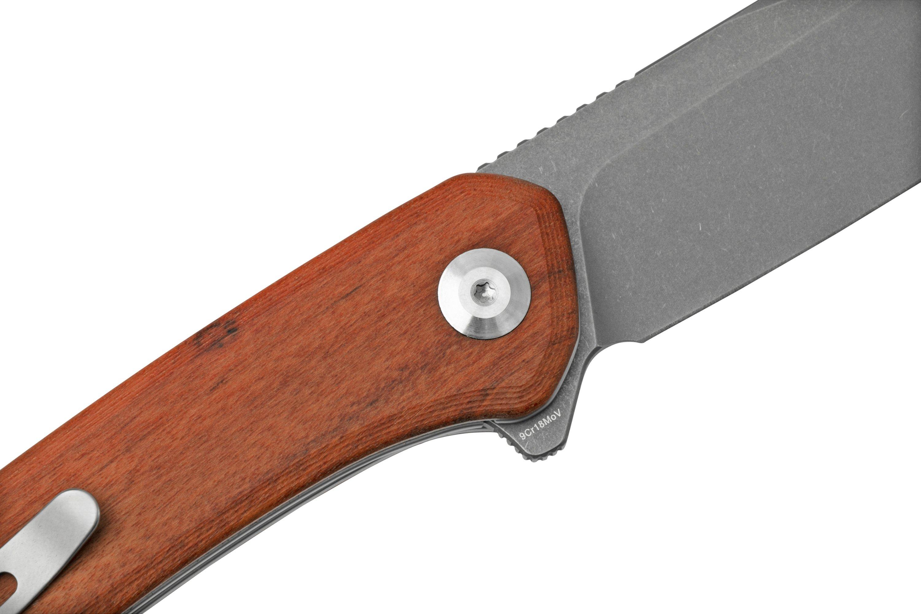 SENCUT Snap SA05D-V1 Cuibourtia Wood pocket knife | Advantageously ...