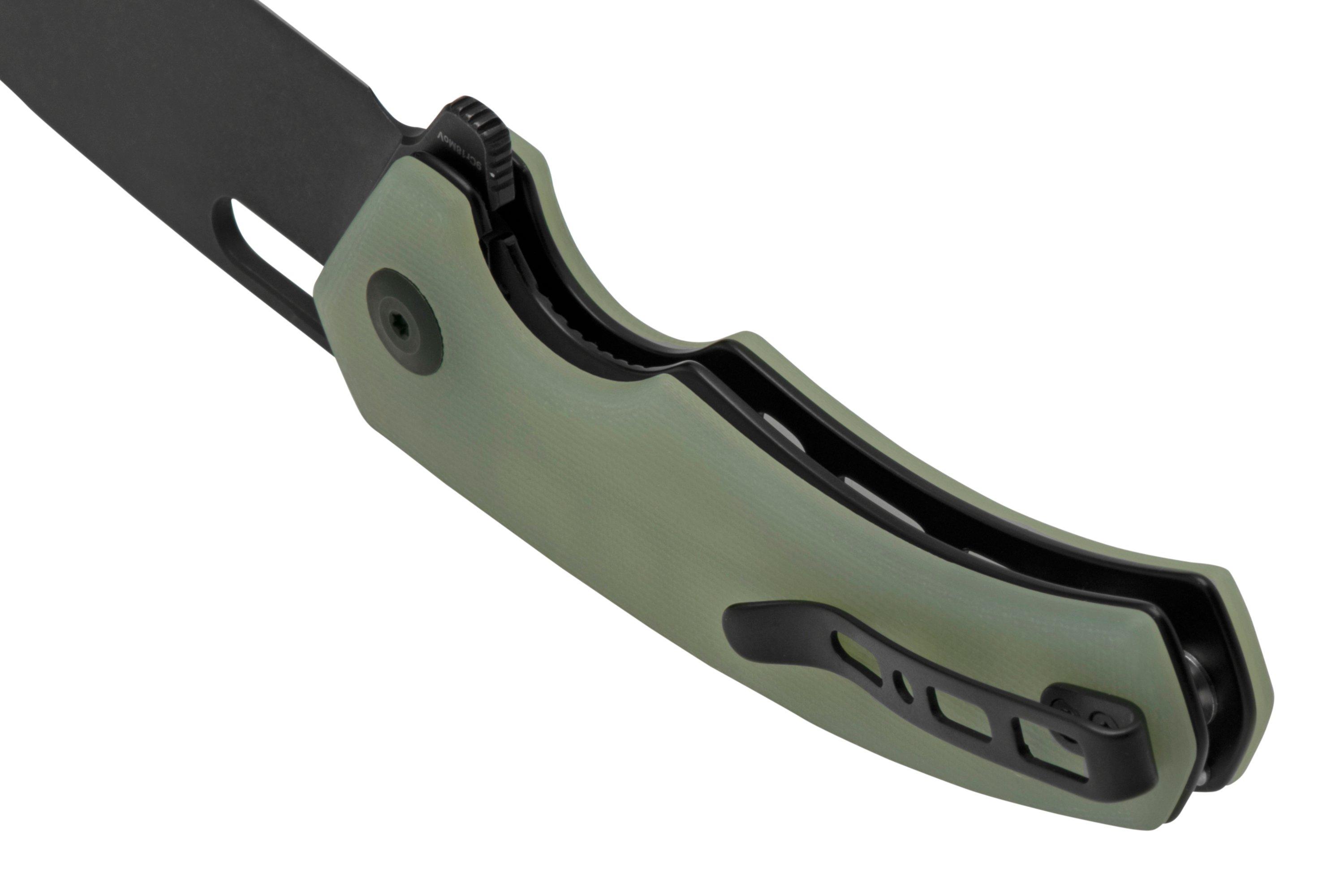 SENCUT Acumen, Natural G10, SA06C pocket knife | Advantageously ...