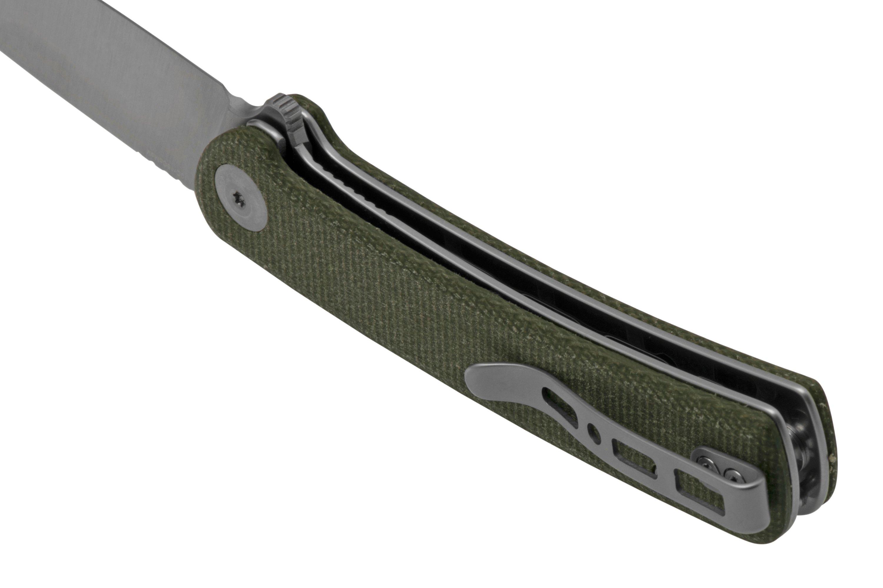 SENCUT Neches, Green Micarta, SA09C pocket knife | Advantageously ...