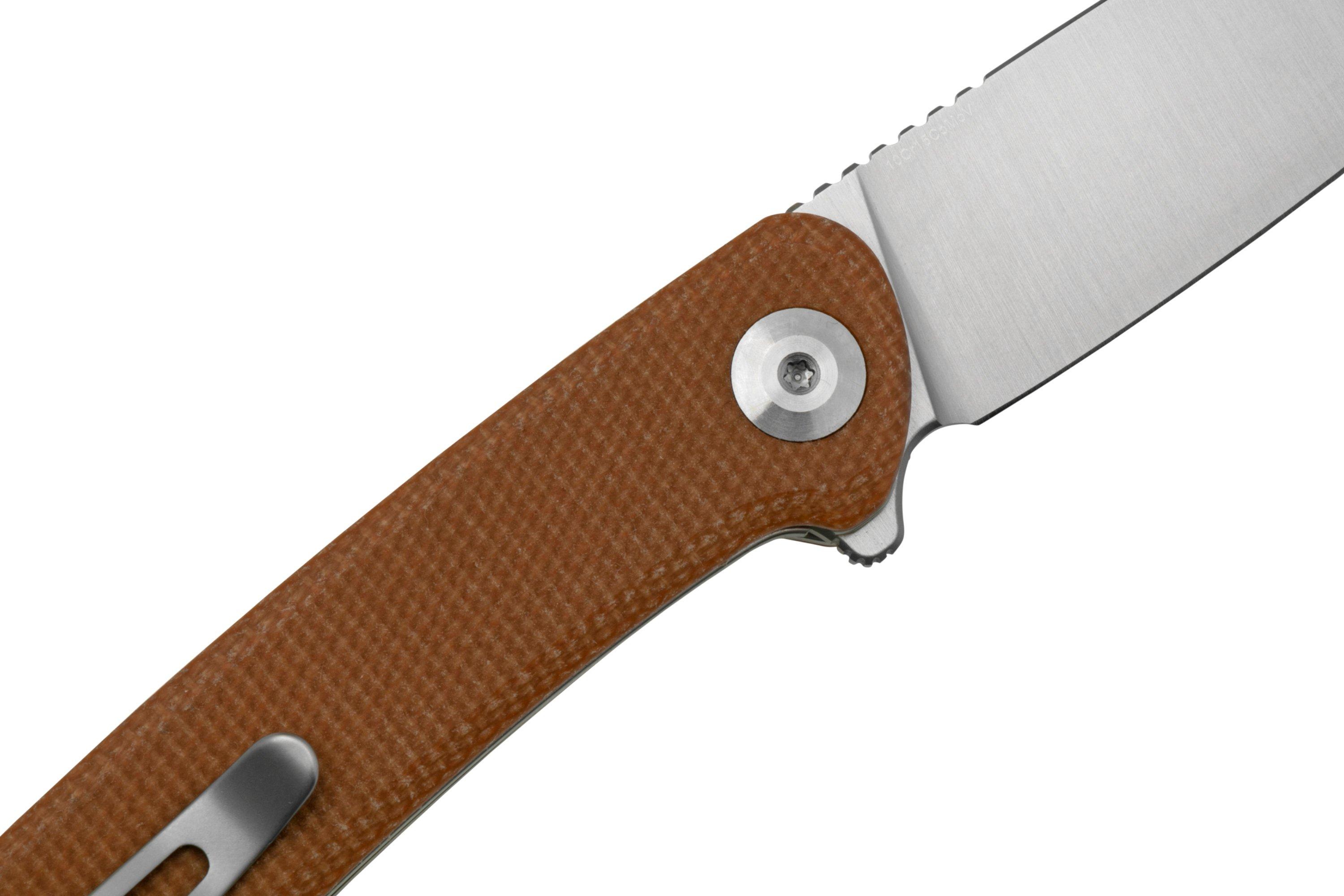 SENCUT Neches, Brown Micarta, SA09D zakmes | Voordelig kopen bij ...
