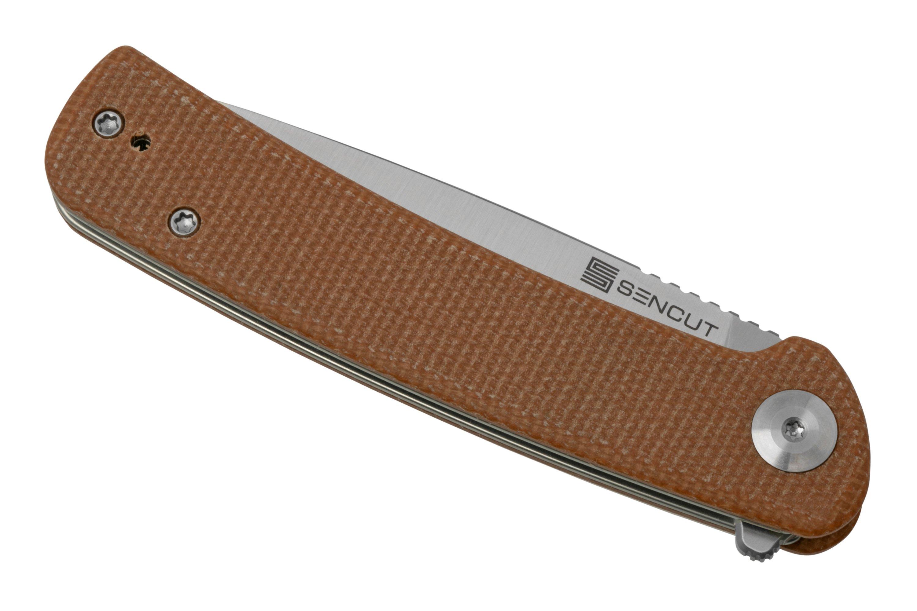SENCUT Neches, Brown Micarta, SA09D zakmes | Voordelig kopen bij ...