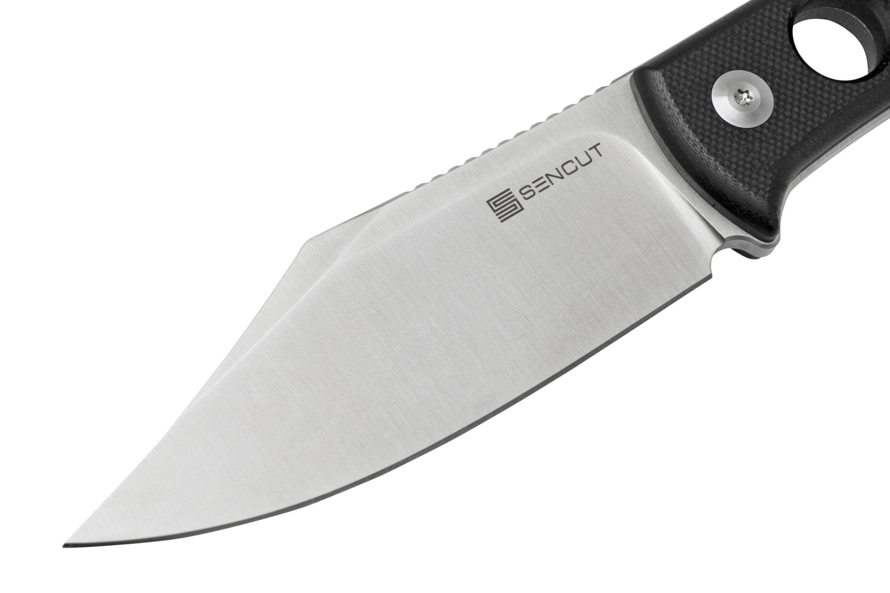 SENCUT Waxahachie SA11A Black G10 fixed knife | Advantageously shopping ...