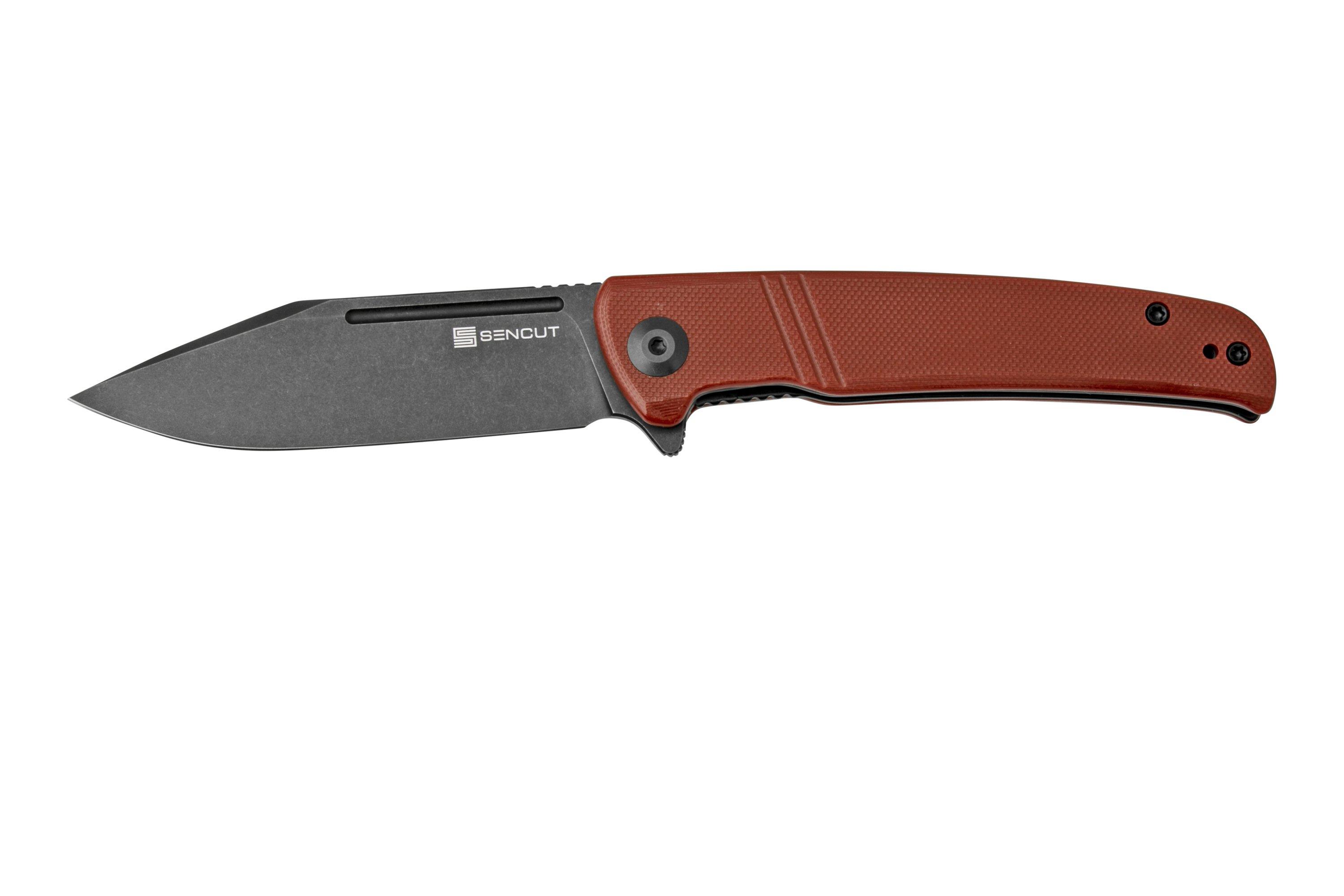 SENCUT Brazoria SA12C Burgundy pocket knife | Advantageously shopping ...