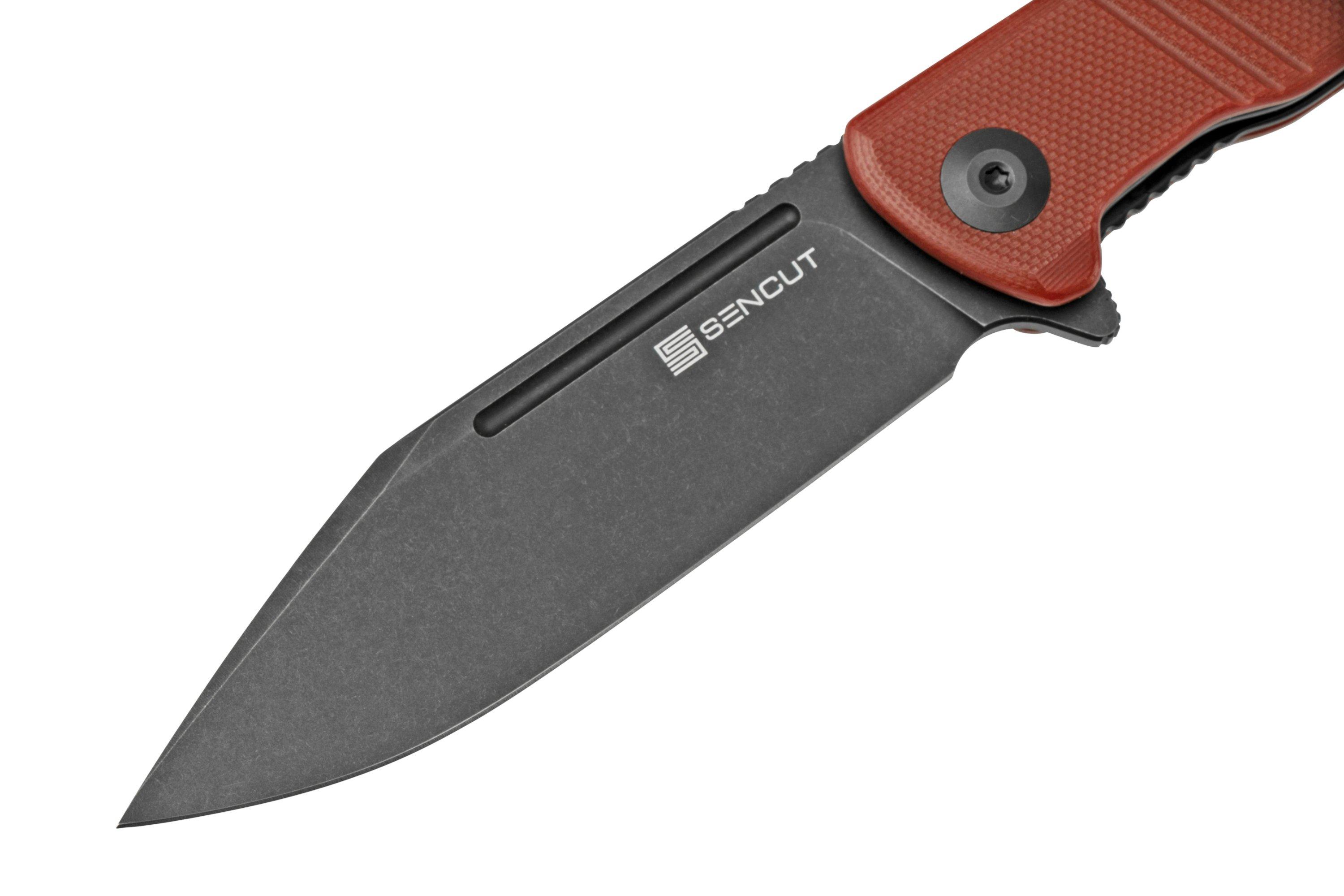 SENCUT Brazoria SA12C Burgundy pocket knife | Advantageously shopping ...