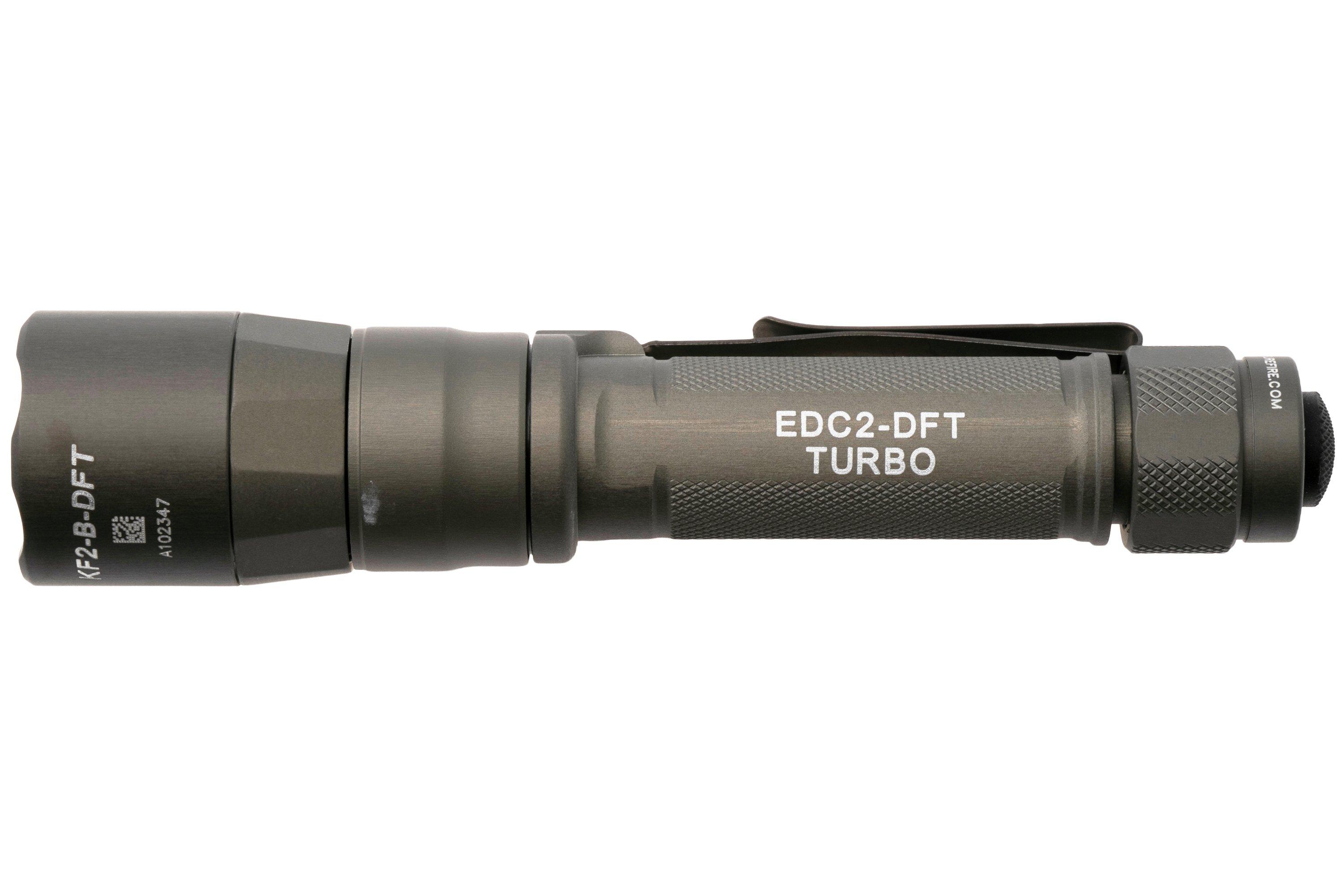 SureFire EDC2-DFT Turbo Gray, EDC flashlight, 700 lumen ...