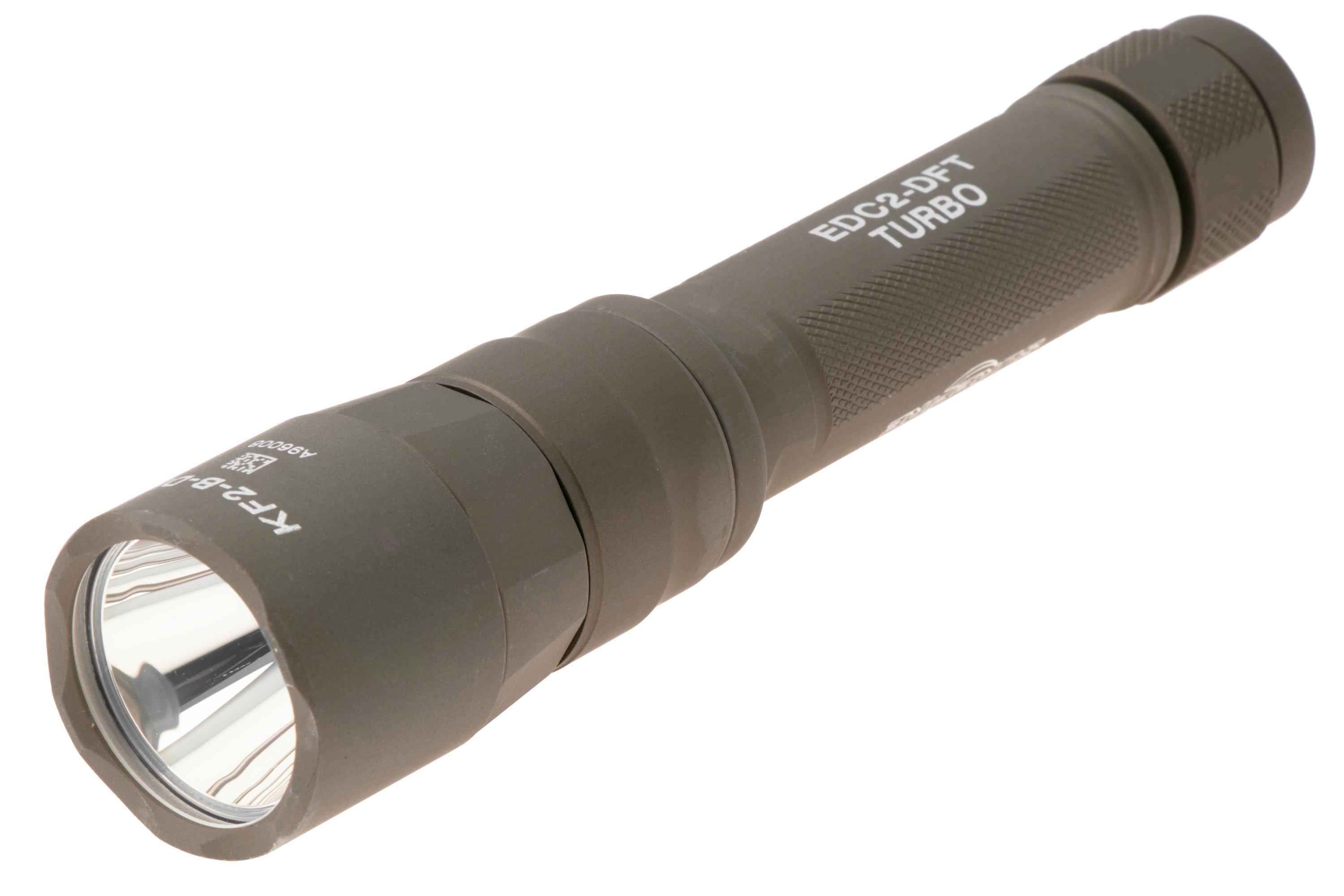 SureFire EDC2-DFT Turbo Tan, EDC flashlight, 700 lumen | Advantageously ...