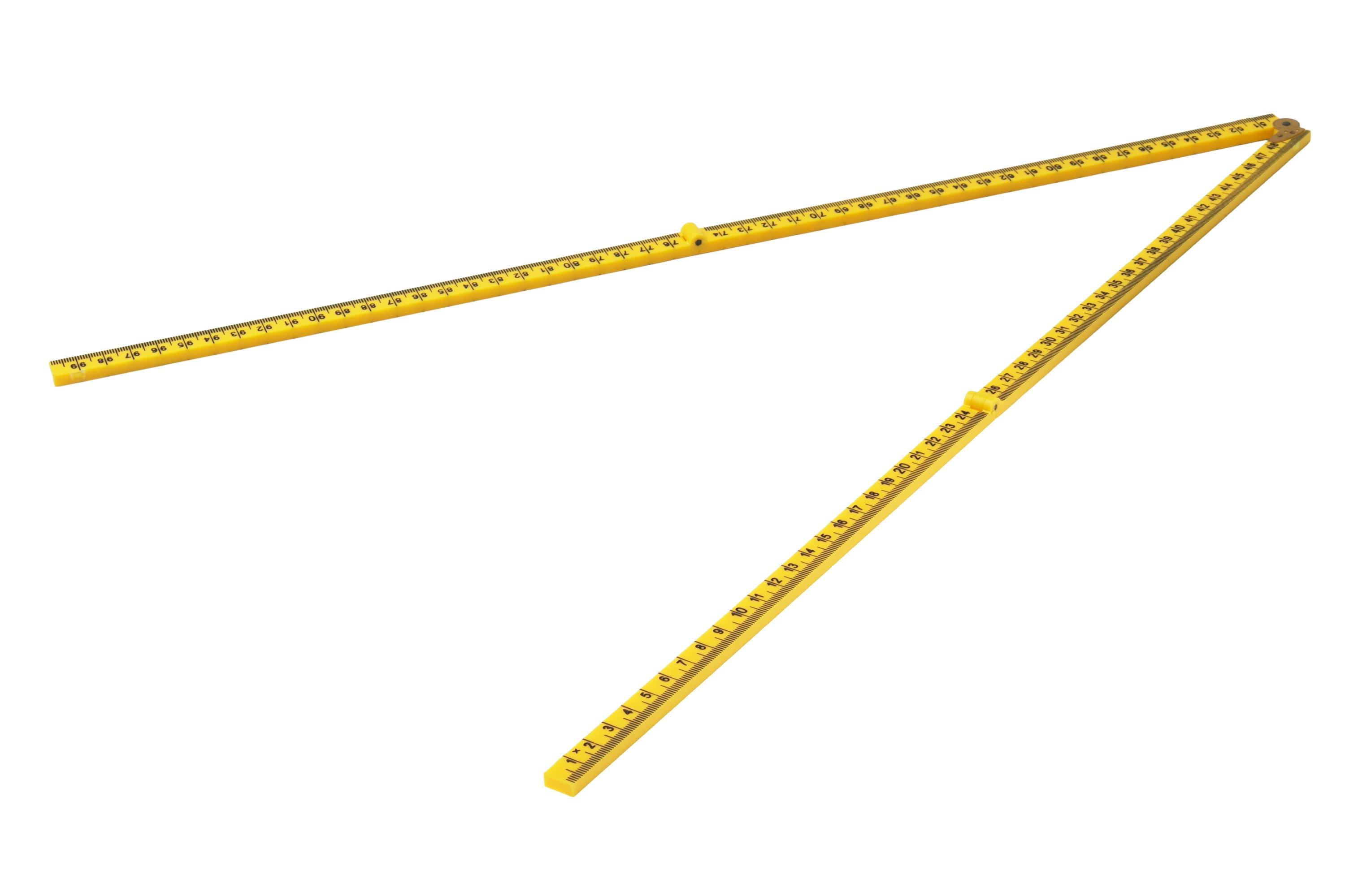 Schuil 8623, règle pliante en plastique jaune, 1 m | Achetez à prix ...