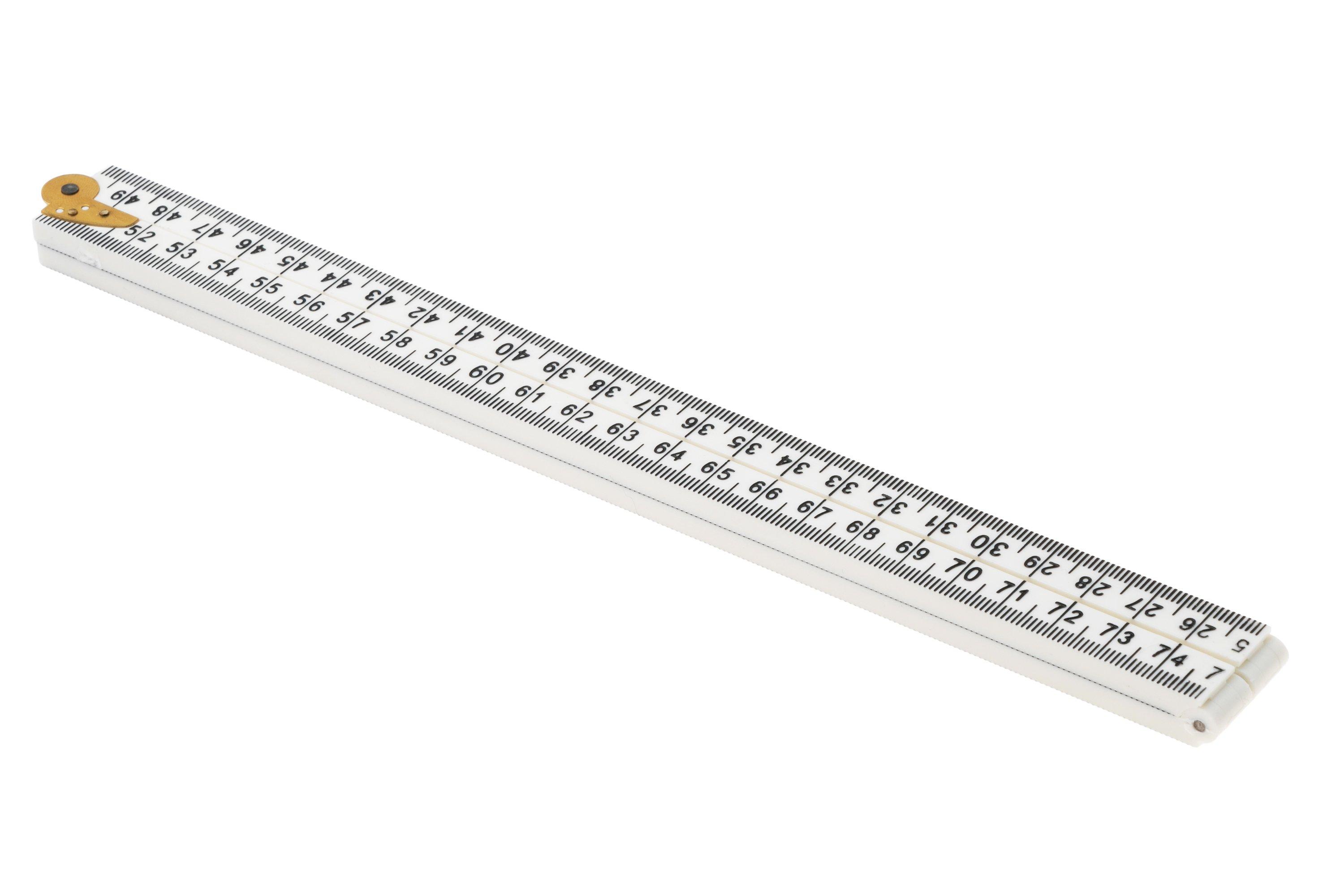 Schuil 8624, plastic folding rule white, 1 m | Advantageously shopping ...